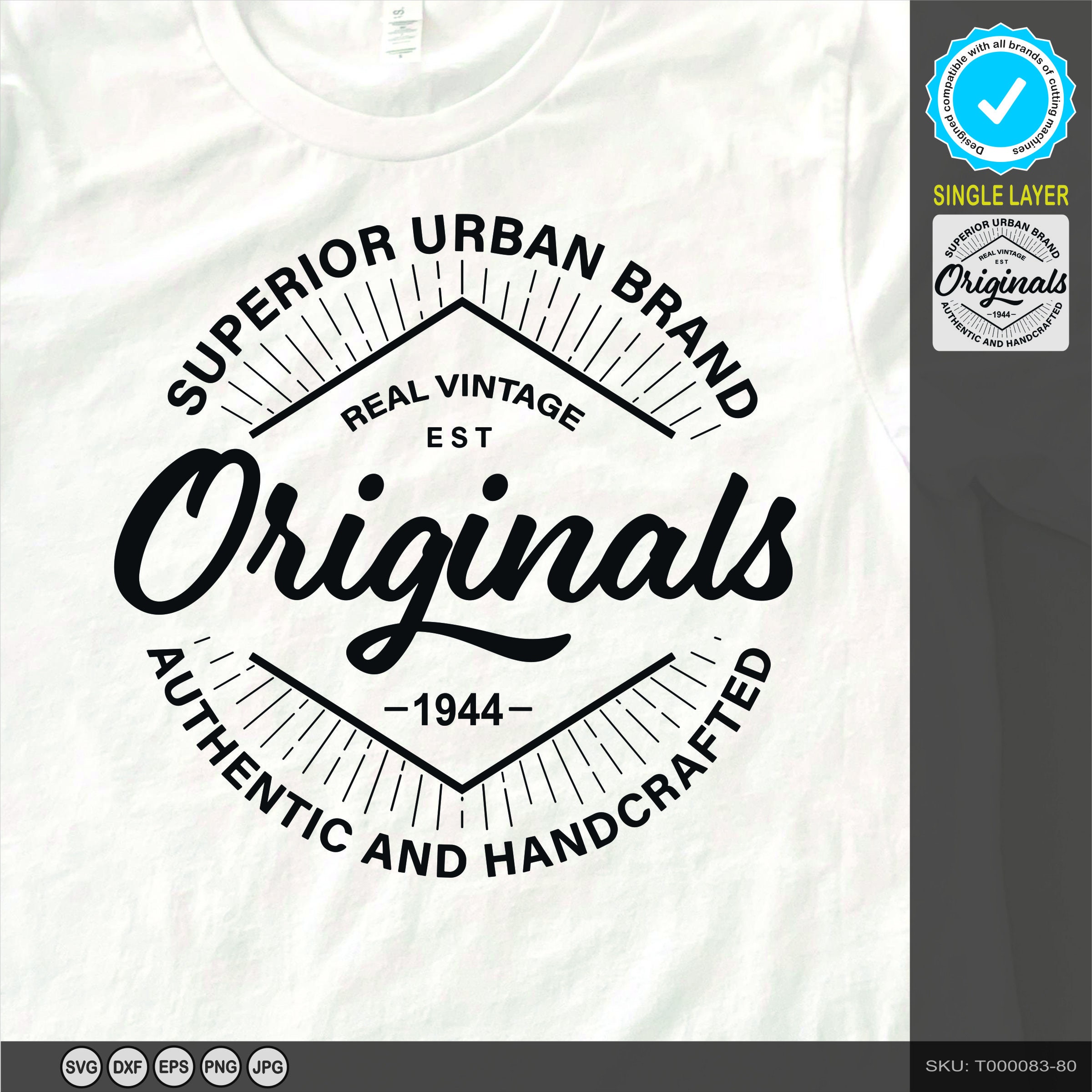 1944 Svg, 80th Birthday Svg, 6-pack 1944 Svg Bundle, Original Rustic ...