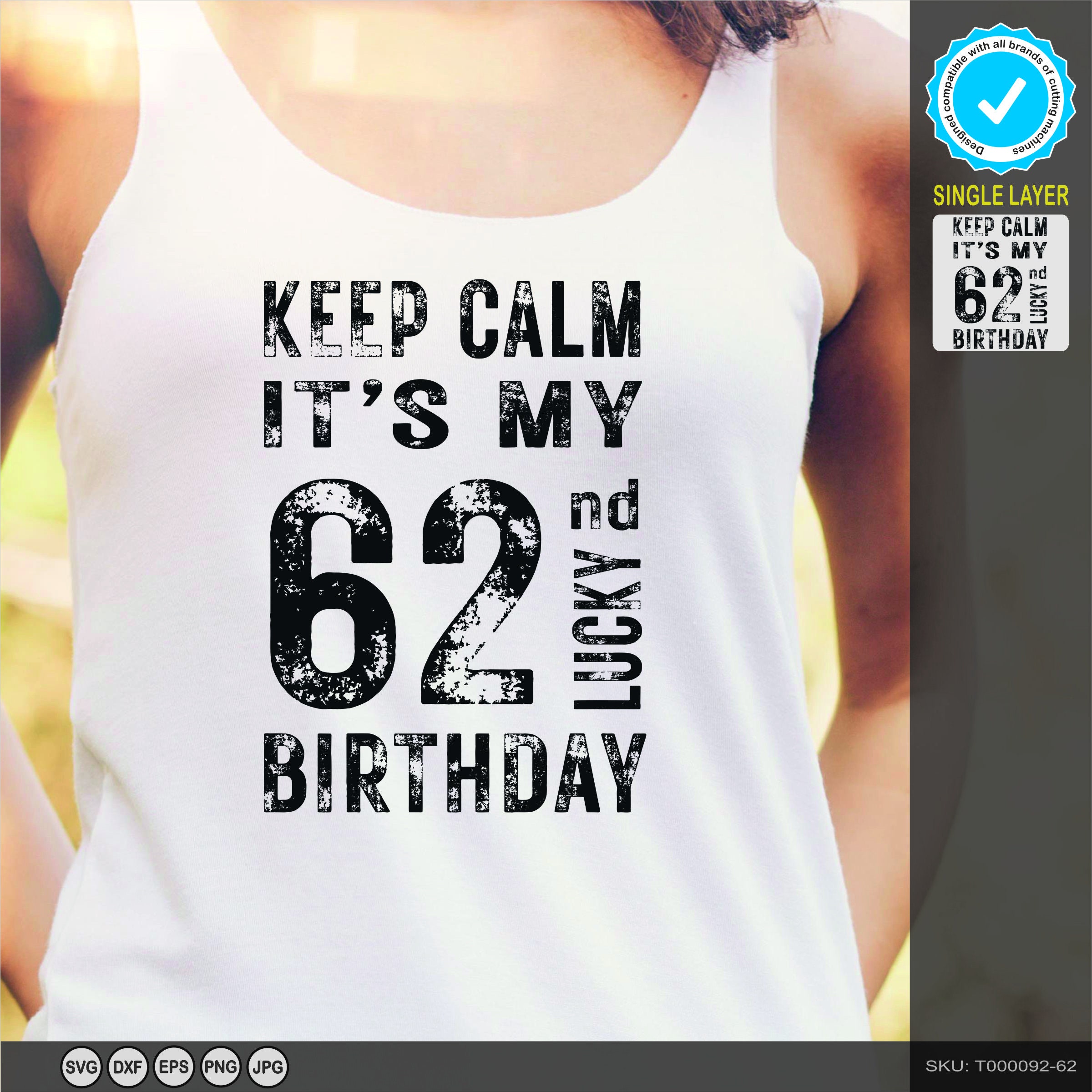 1962 Svg, 62nd Birthday Svg, 6-pack 1962 Svg Bundle, Original Rustic ...