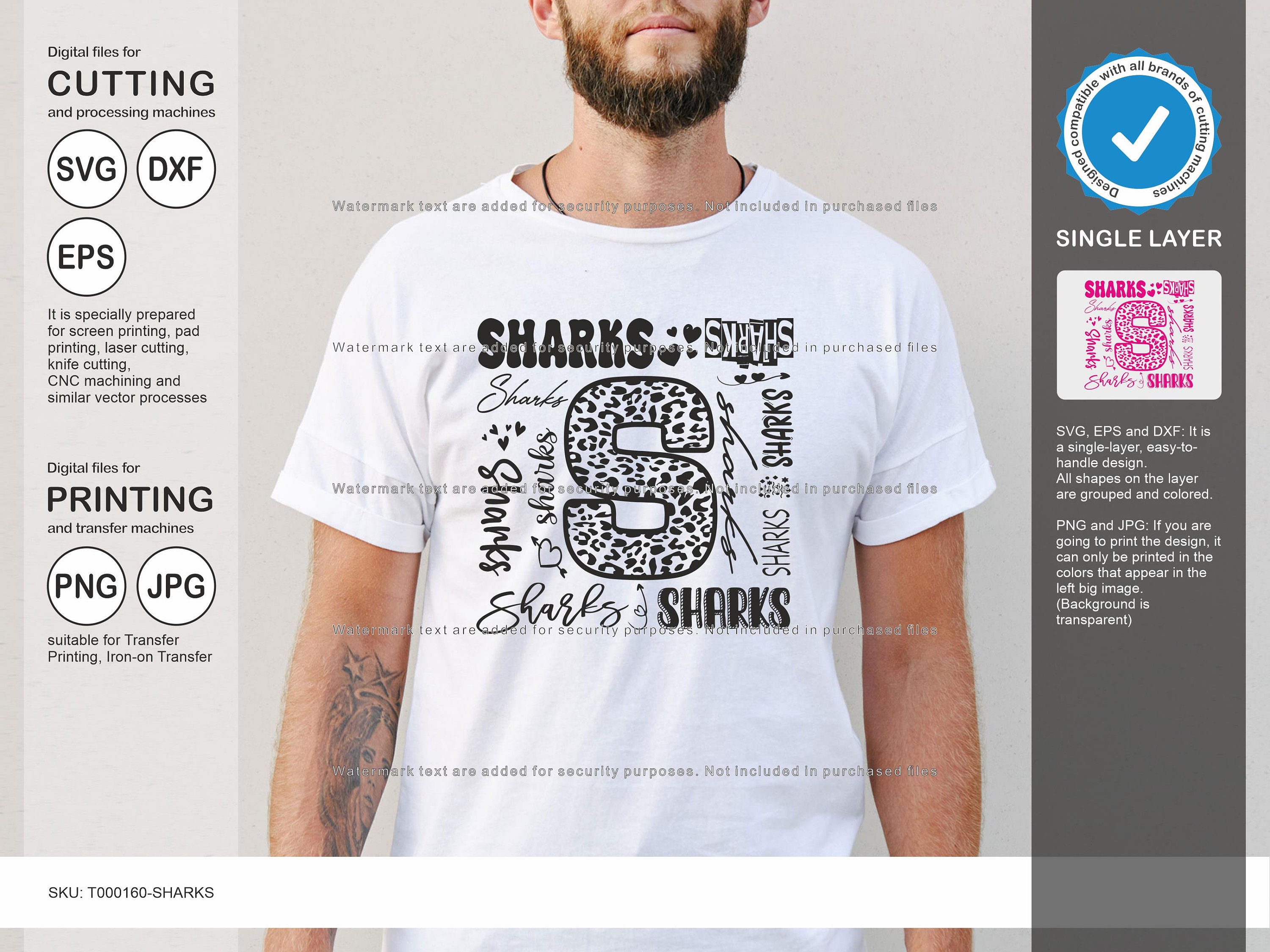 Sharks Svg Sharks Typography 4 Sports Svg Mascot Pack Sharks - Etsy