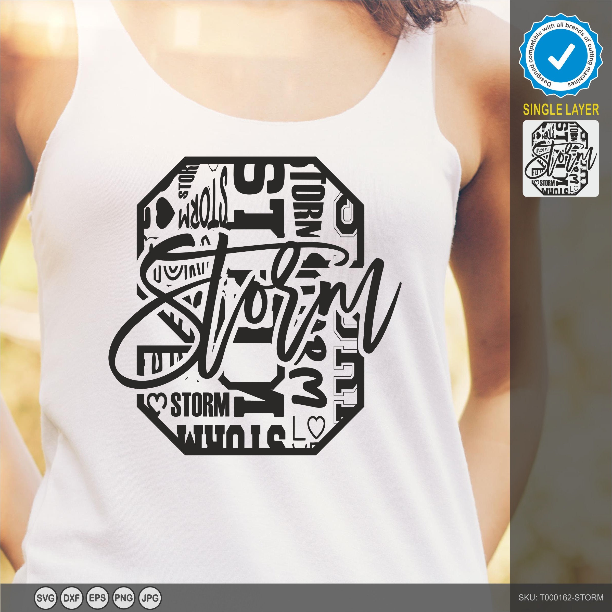 Storm Svg, Storm Typography 4 Sports Svg Mascot Pack, Storm Typography ...