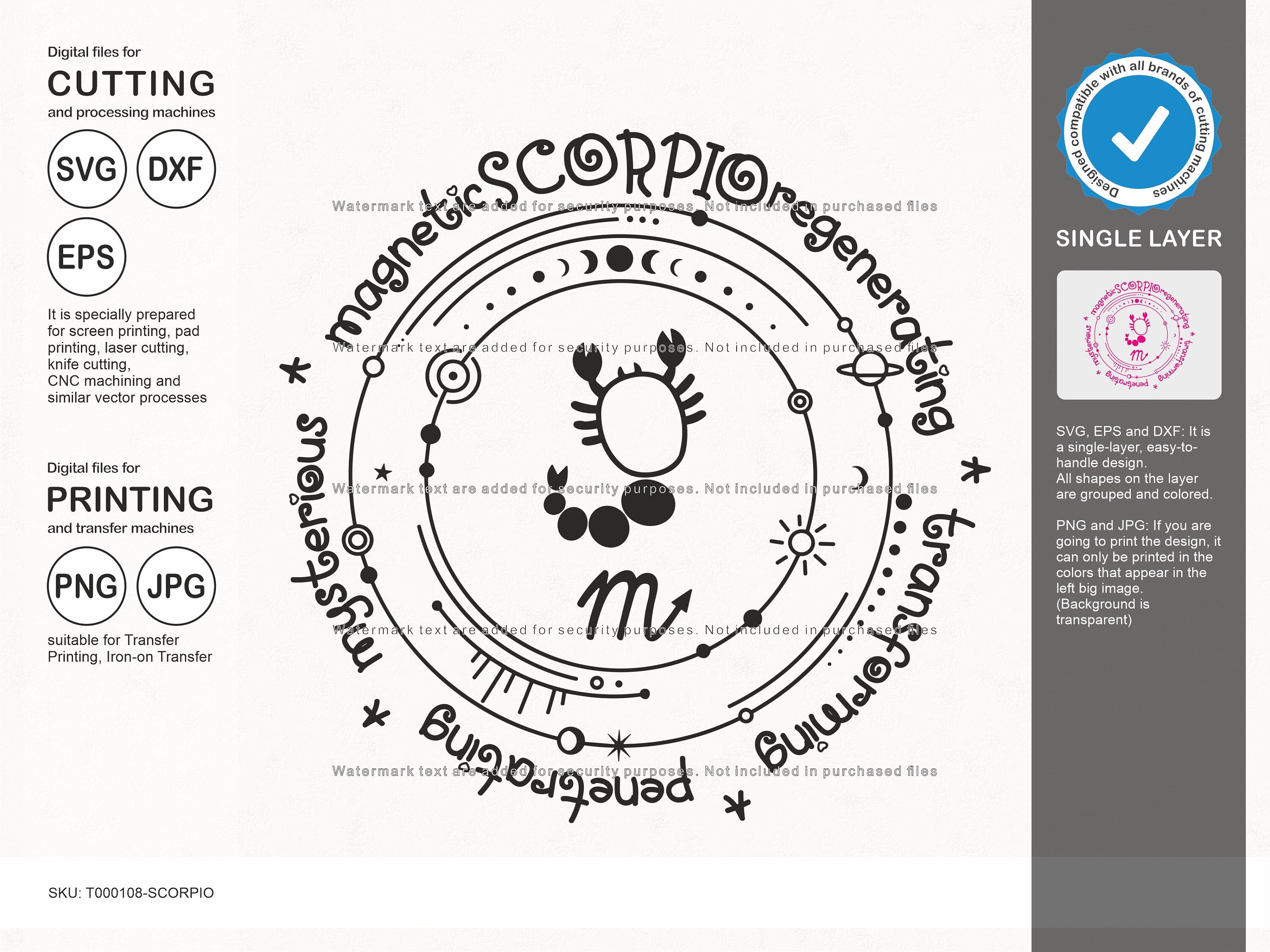 Scorpio Svg Scorpion Zodiac Symbol Svg Scorpio Zodiac Sign - Etsy