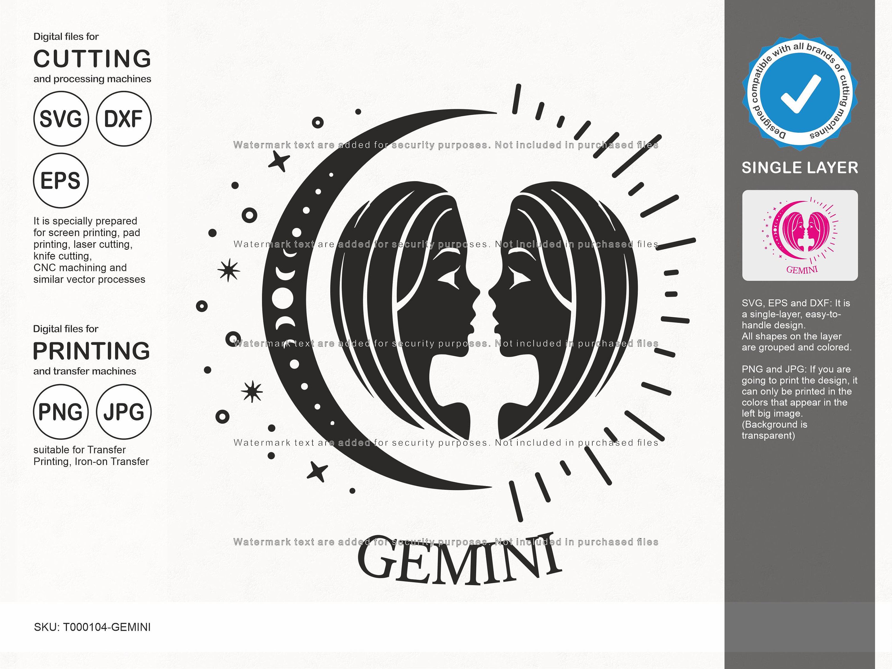 Gemini Svg Twins Zodiac Symbol Svg Gemini Zodiac Sign Svg - Etsy