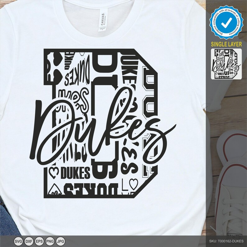 Dukes Svg, Dukes Typography 4 Sports Svg Mascot Pack, Dukes Typography ...