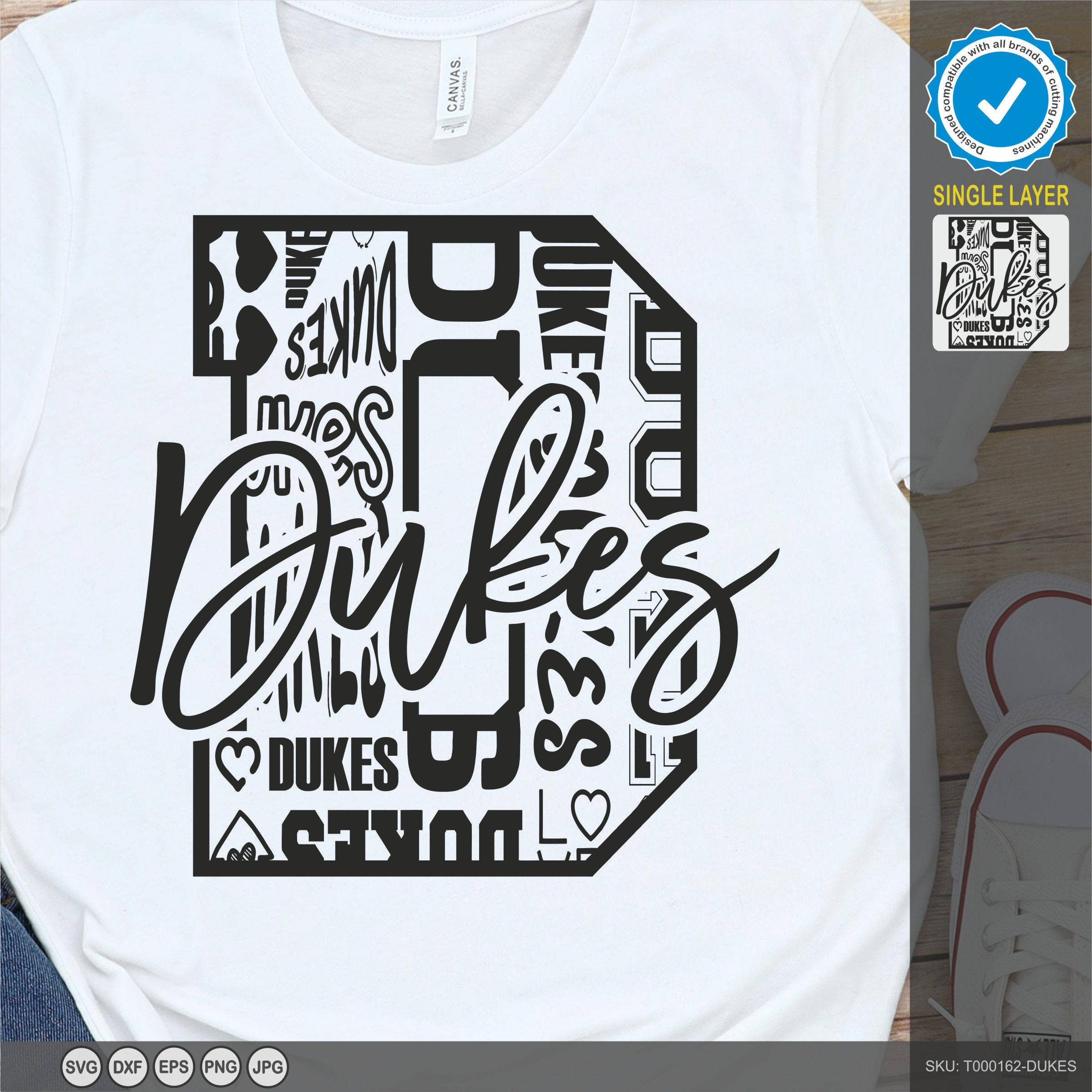 Dukes Svg, Dukes Typography 4 Sports Svg Mascot Pack, Dukes Typography ...