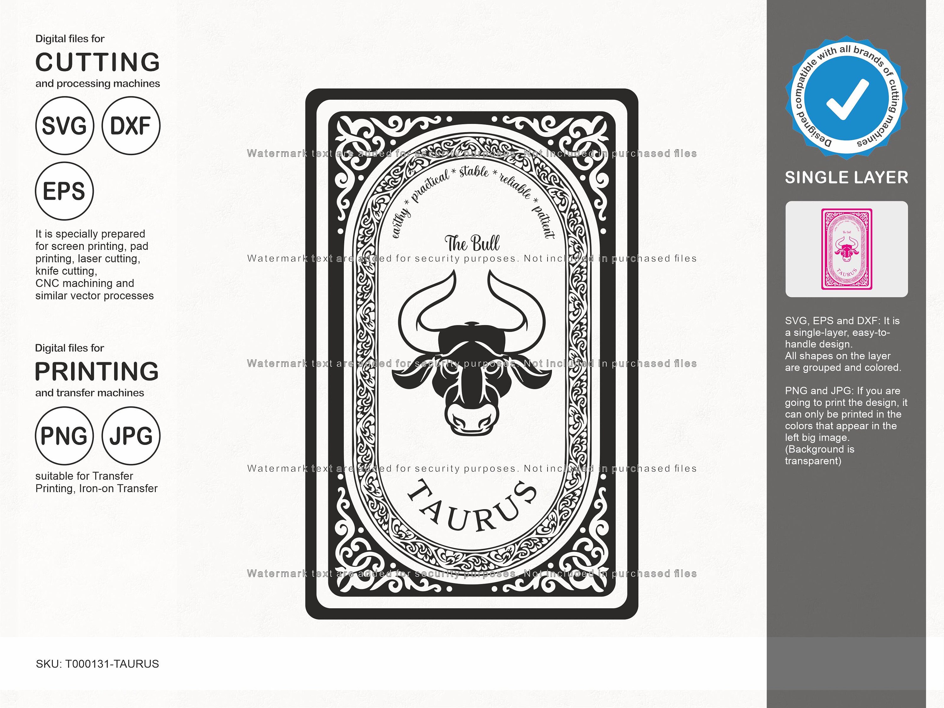 Taurus Svg Bull Zodiac Symbol Svg Taurus Zodiac Sign Svg - Etsy