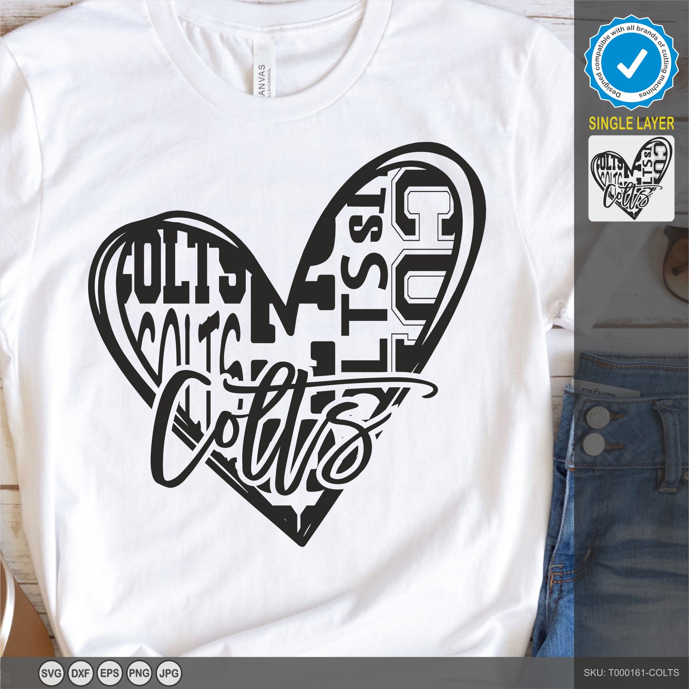 Colts Svg, Colts Typography 4 Sports Svg Mascot Pack, Colts Typography ...