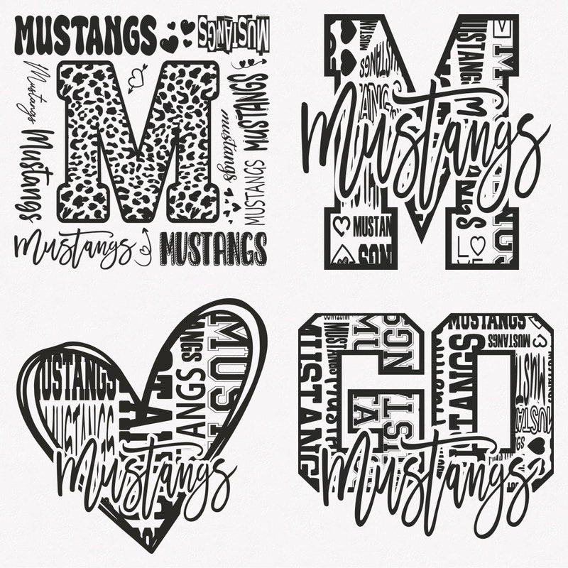 Mustang Svg - Etsy