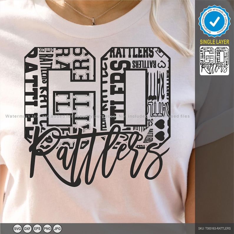 Rattlers Svg, Rattlers Typography 4 Sports Svg Mascot Pack, Rattlers ...