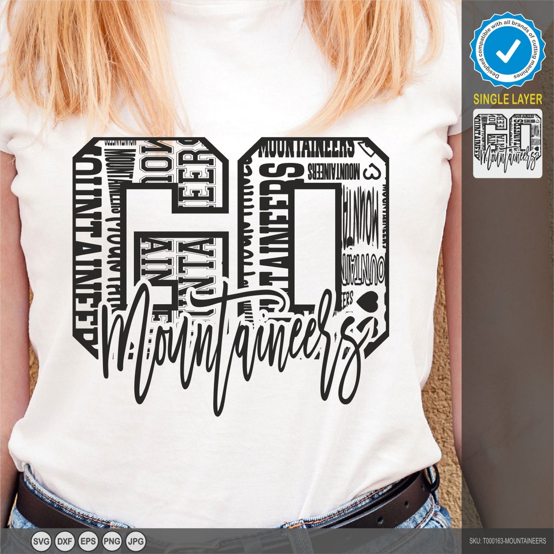 Mountaineers Svg, Mountaineers Typography 4 Sports Svg Mascot Pack ...