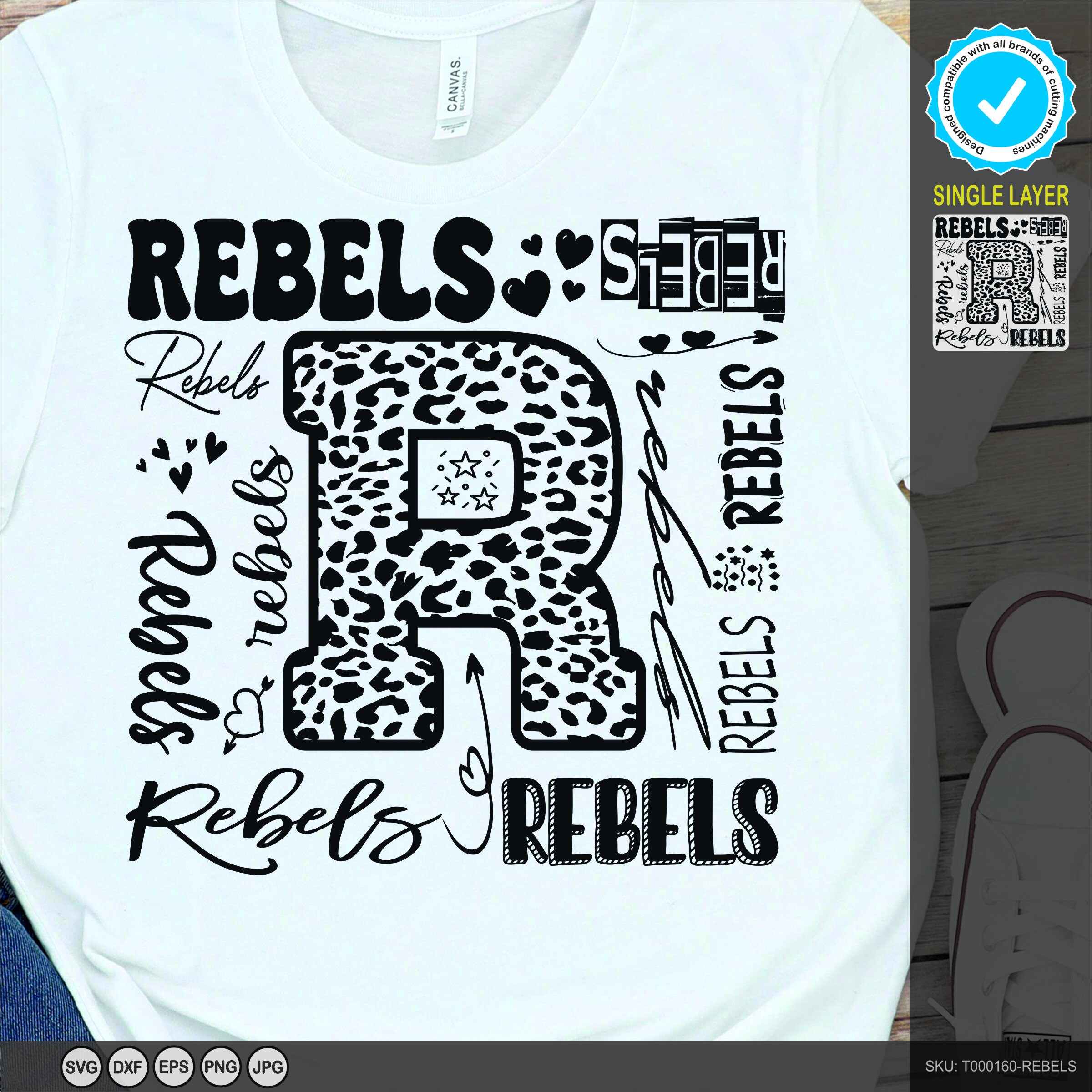 Rebels Svg, Rebels Typography 4 Sports Svg Mascot Pack, Rebels ...