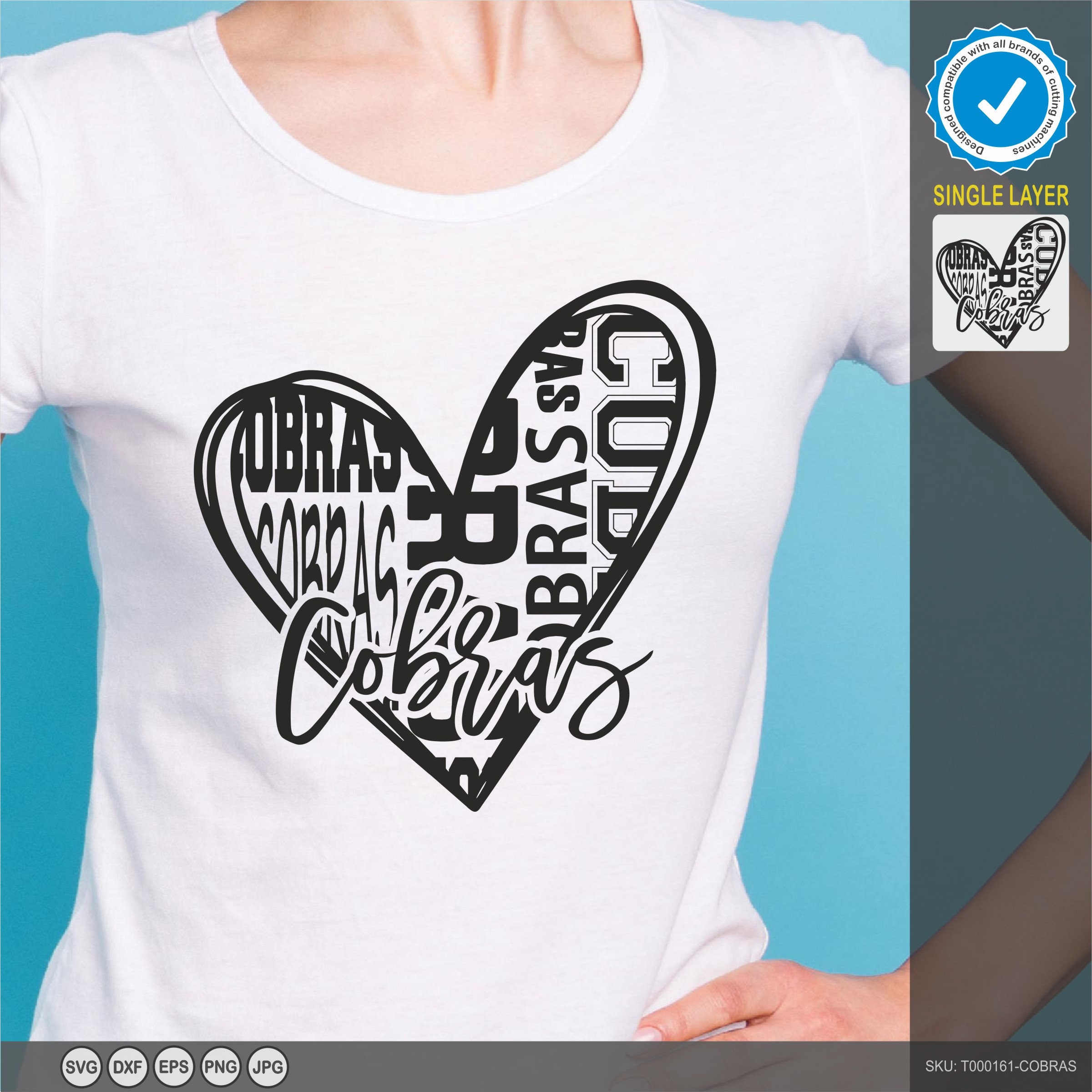 Cobras Svg, Cobras Typography 4 Sports Svg Mascot Pack, Cobras ...