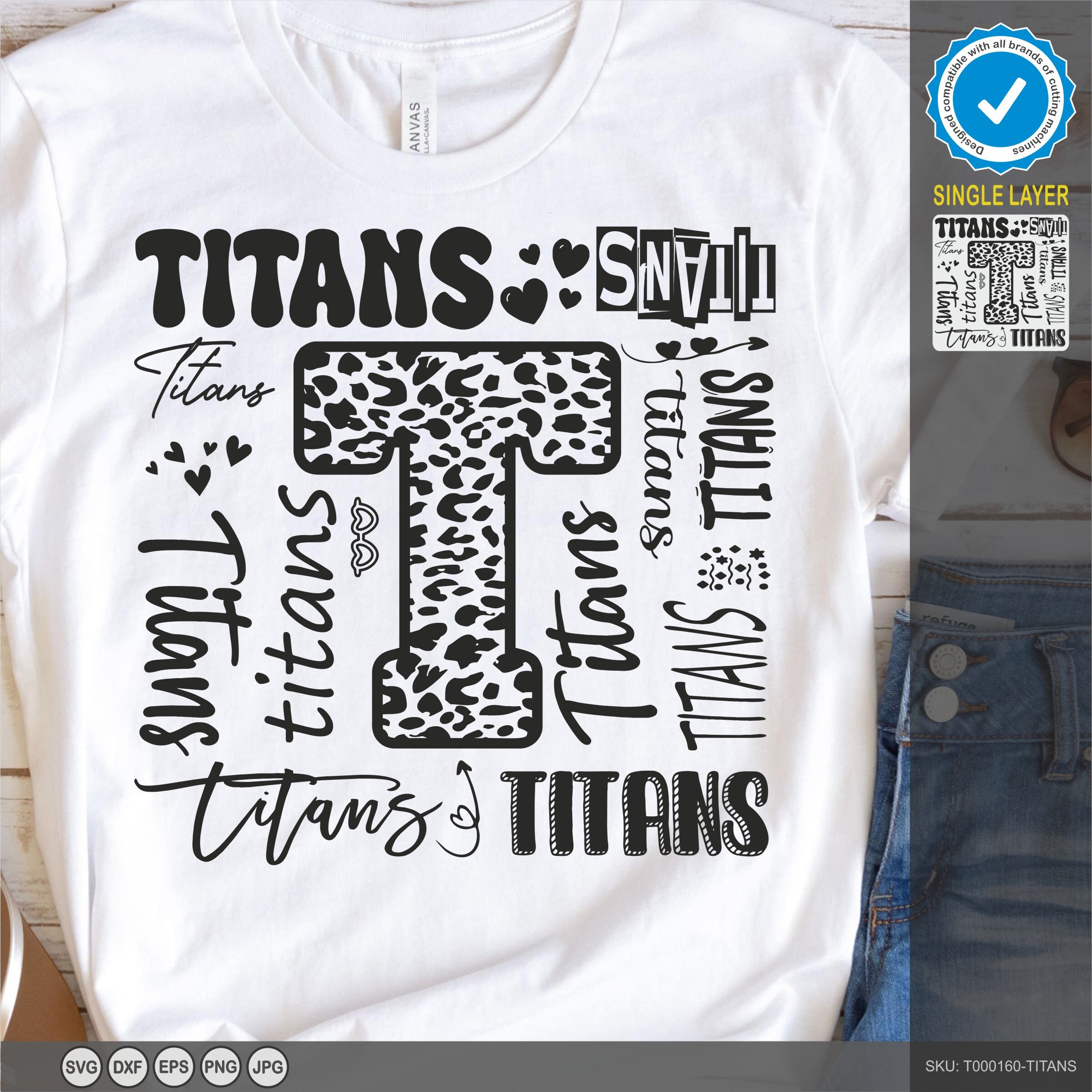 Titans Svg, Titans Typography 4 Sports Svg Mascot Pack, Titans ...