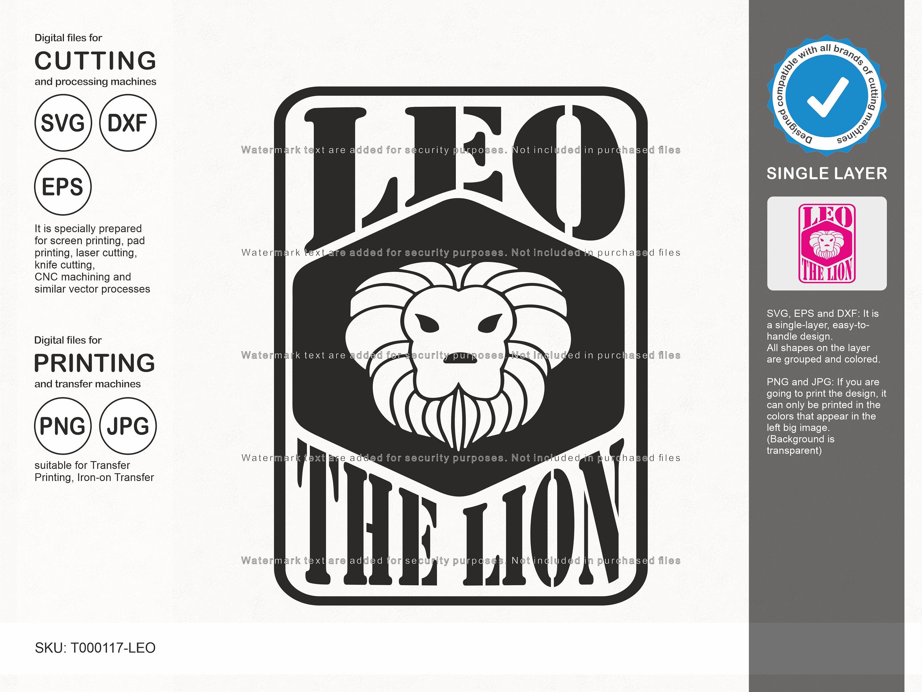 Leo Svg Lion Zodiac Symbol Svg Leo Zodiac Sign Svg 9-pack - Etsy