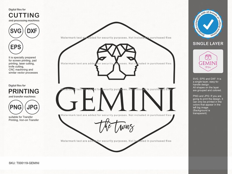 Gemini Svg Twins Zodiac Symbol Svg Gemini Zodiac Sign Svg - Etsy
