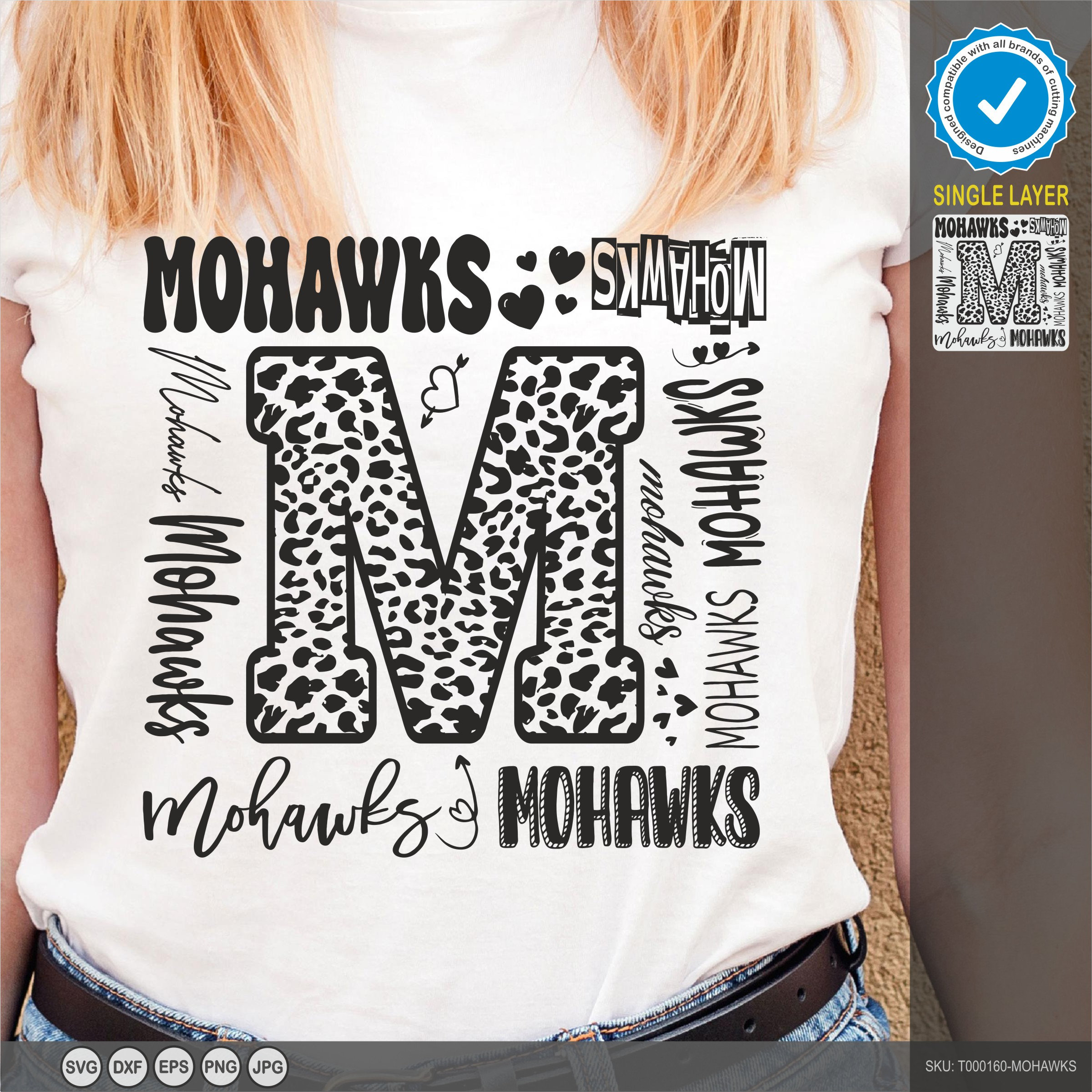 Mohawks Svg, Mohawks Typography 4 Sports Svg Mascot Pack, Mohawks ...