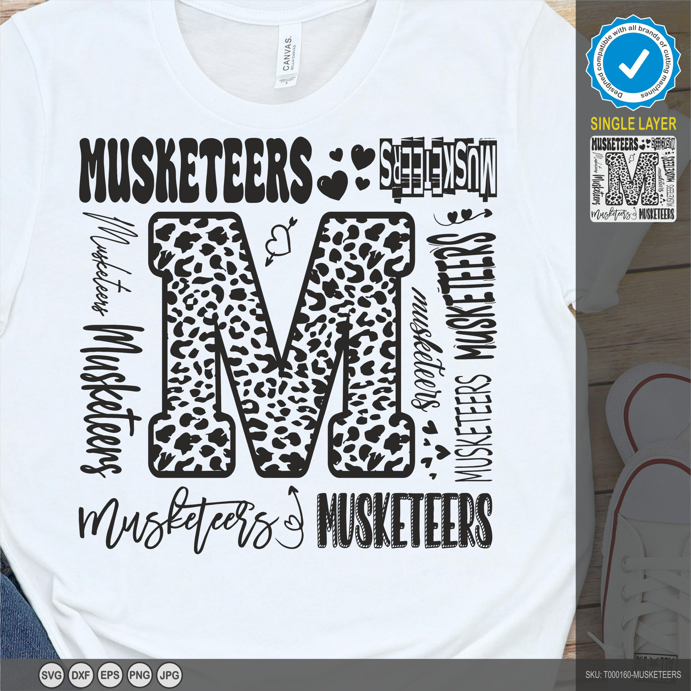 Musketeers Svg, Musketeers Typography 4 Sports Svg Mascot Pack ...