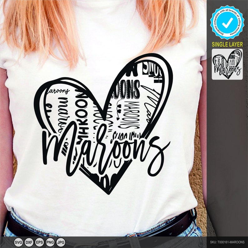 Maroons Svg, Maroons Typography 4 Sports Svg Mascot Pack, Maroons ...