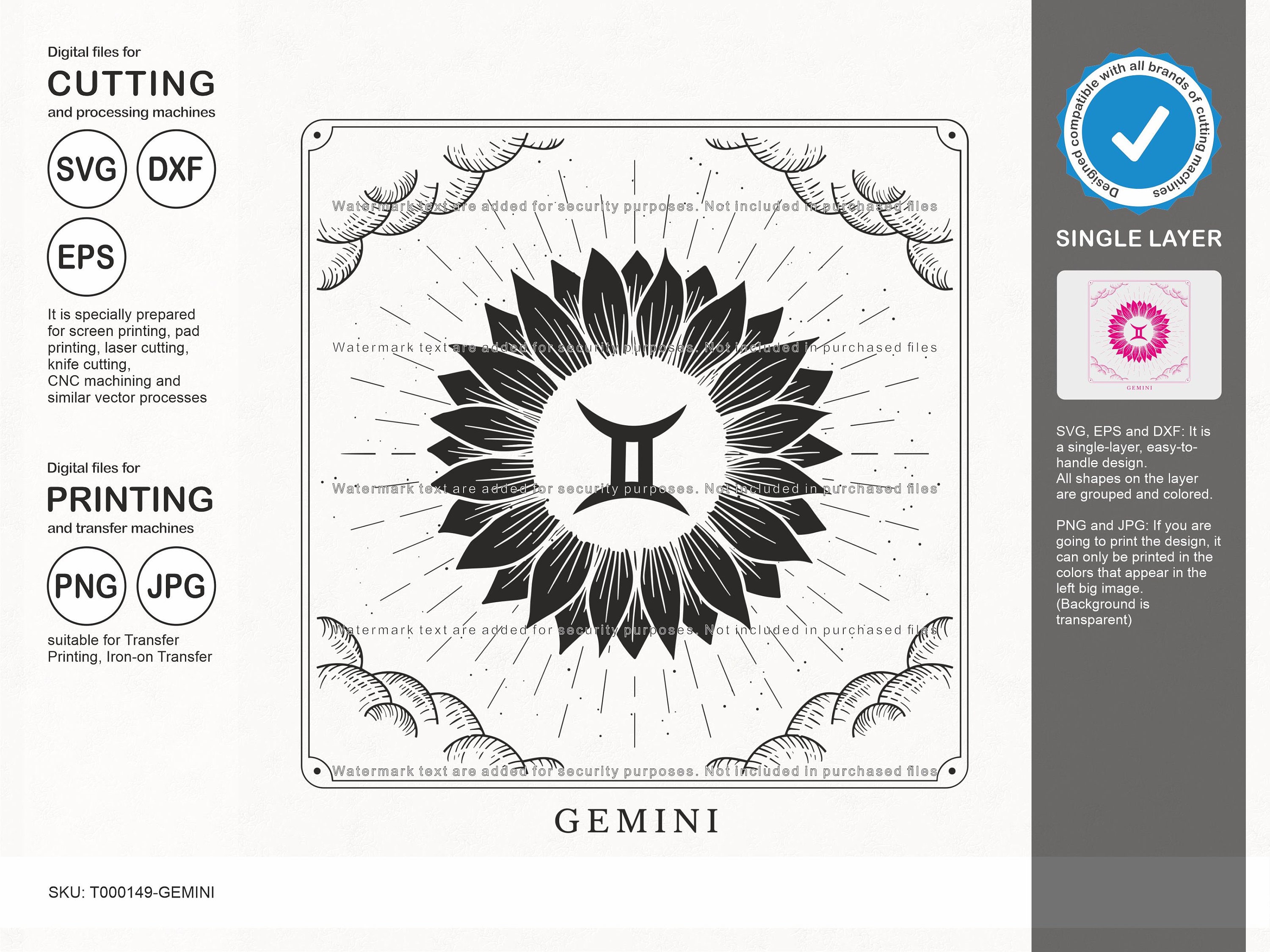 Gemini Svg Twins Zodiac Symbol Svg Gemini Zodiac Sign Svg - Etsy