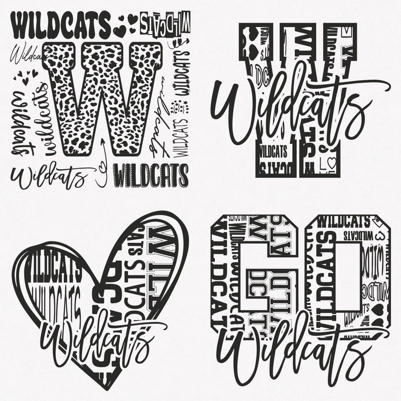 Wildcat Svg - Etsy