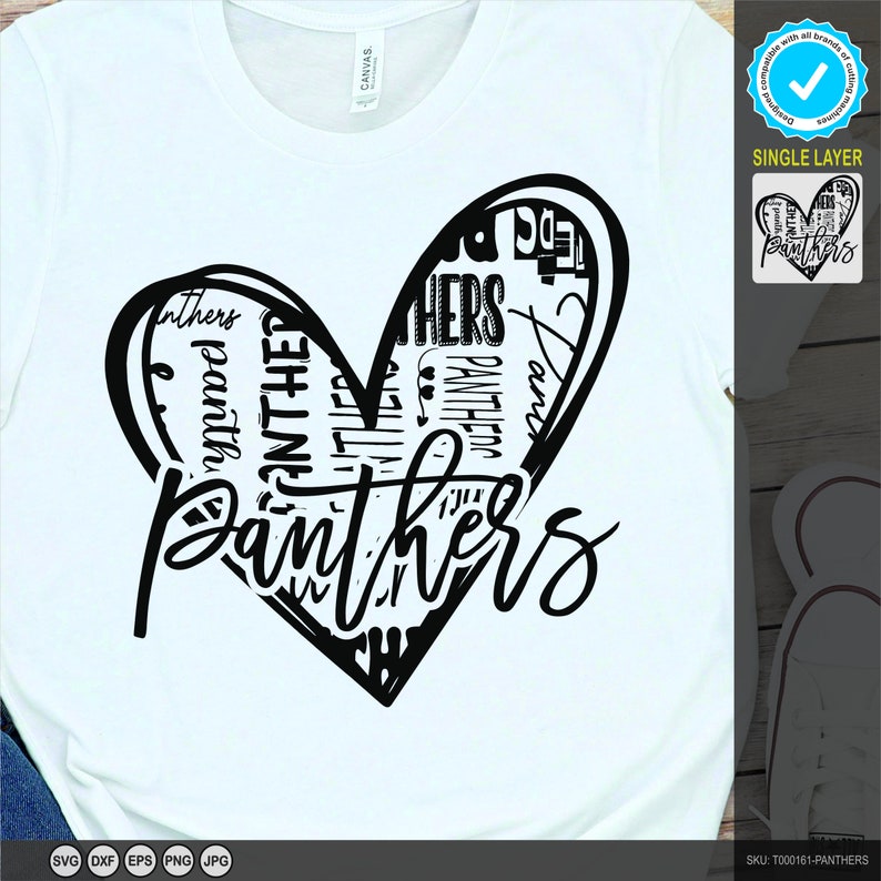 Panthers Svg, Panthers Typography 4 Sports Svg Mascot Pack, Panthers ...