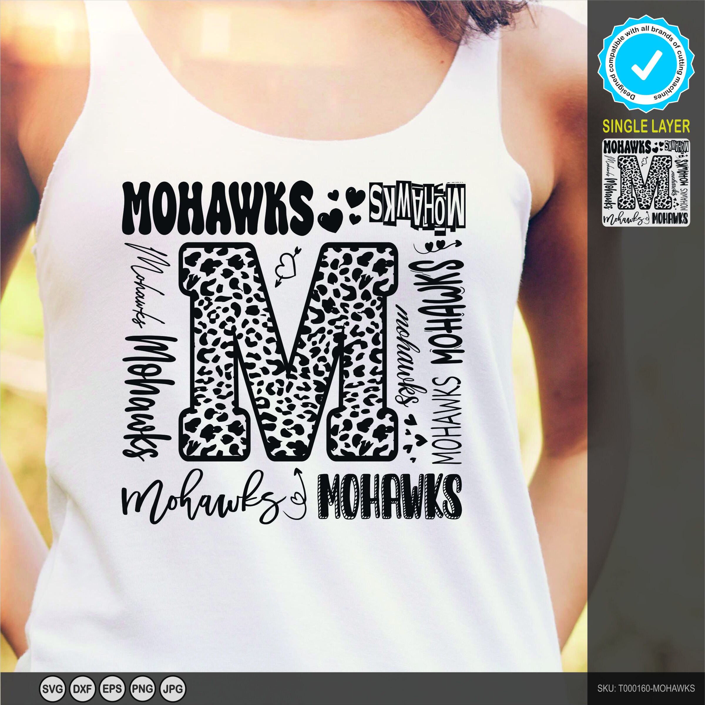 Mohawks Svg, Mohawks Typography 4 Sports Svg Mascot Pack, Mohawks ...