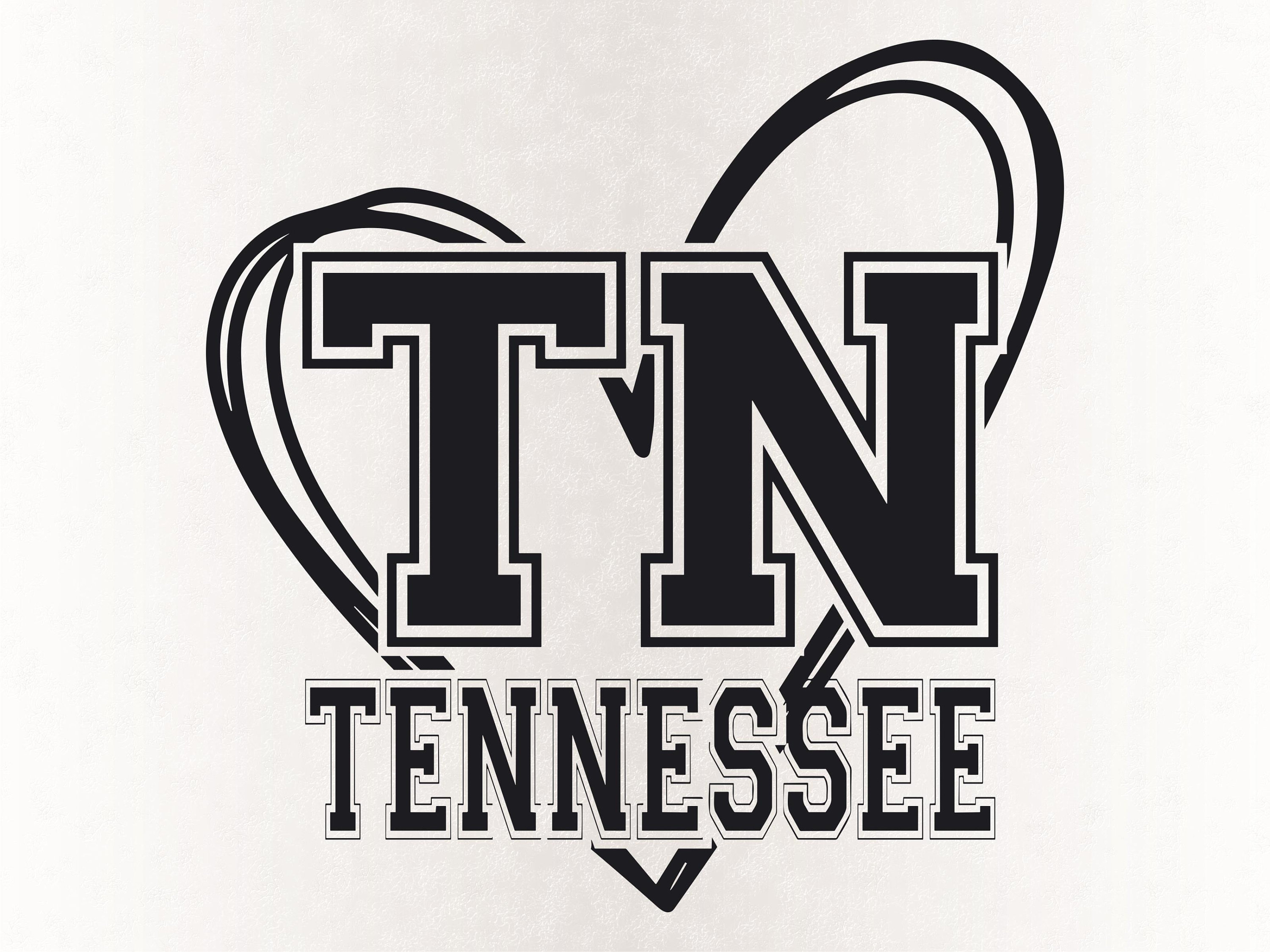 TN Tennessee State Typography Bundle Svg, Tennessee State Bundle Svg ...