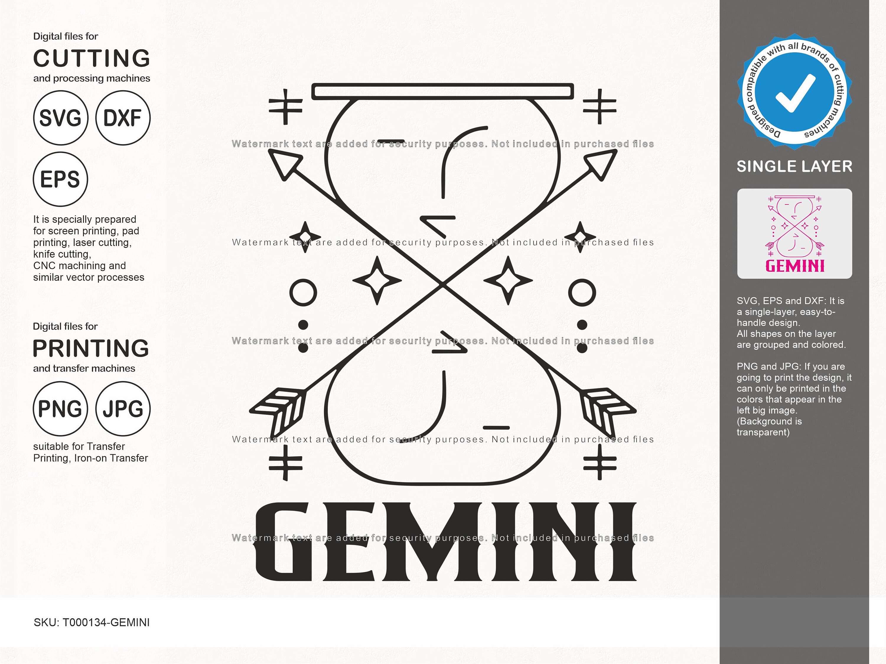 Gemini Svg Twins Zodiac Symbol Svg Gemini Zodiac Sign Svg - Etsy