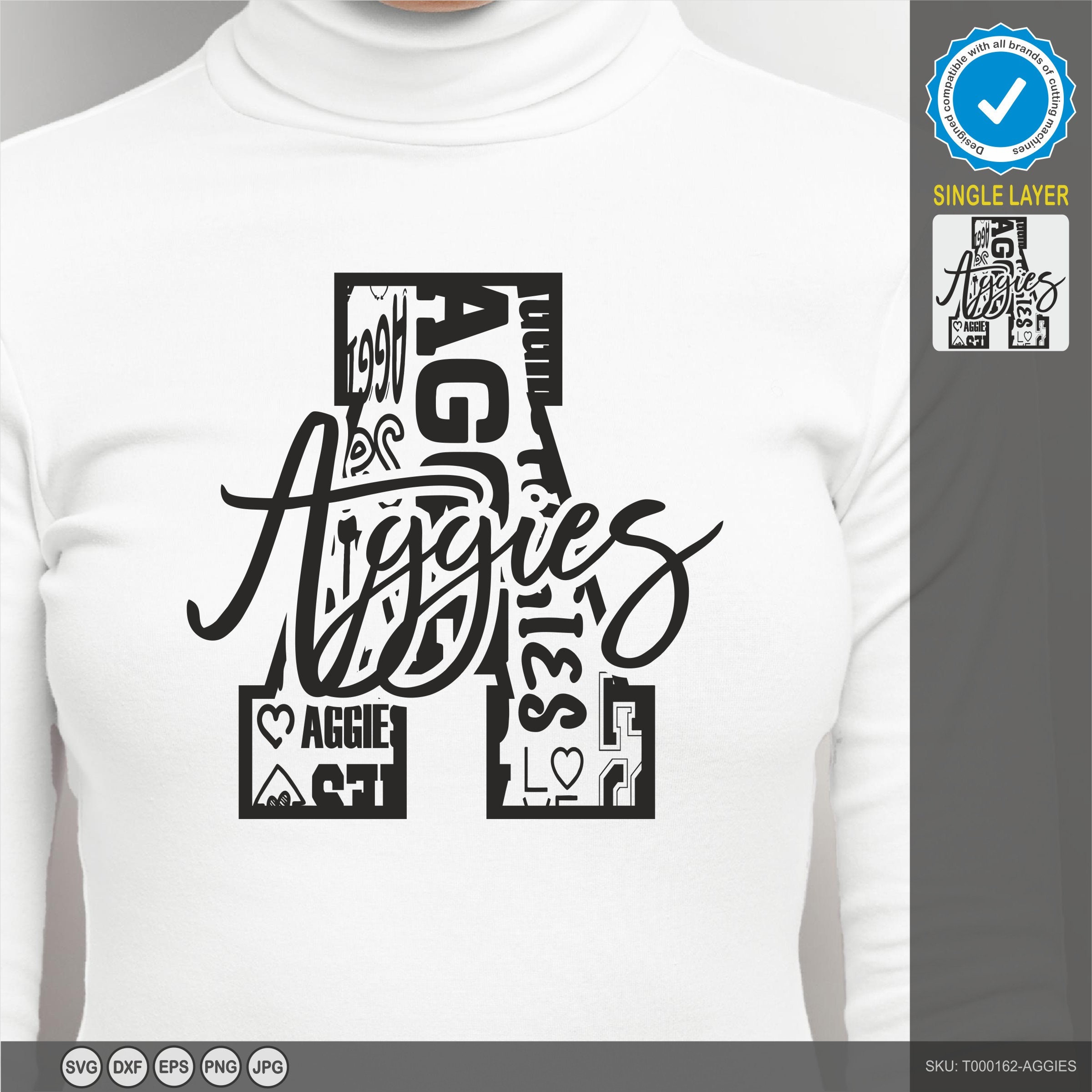 Aggies Svg, Aggies Typography 4 Sports Svg Mascot Pack, Aggies ...