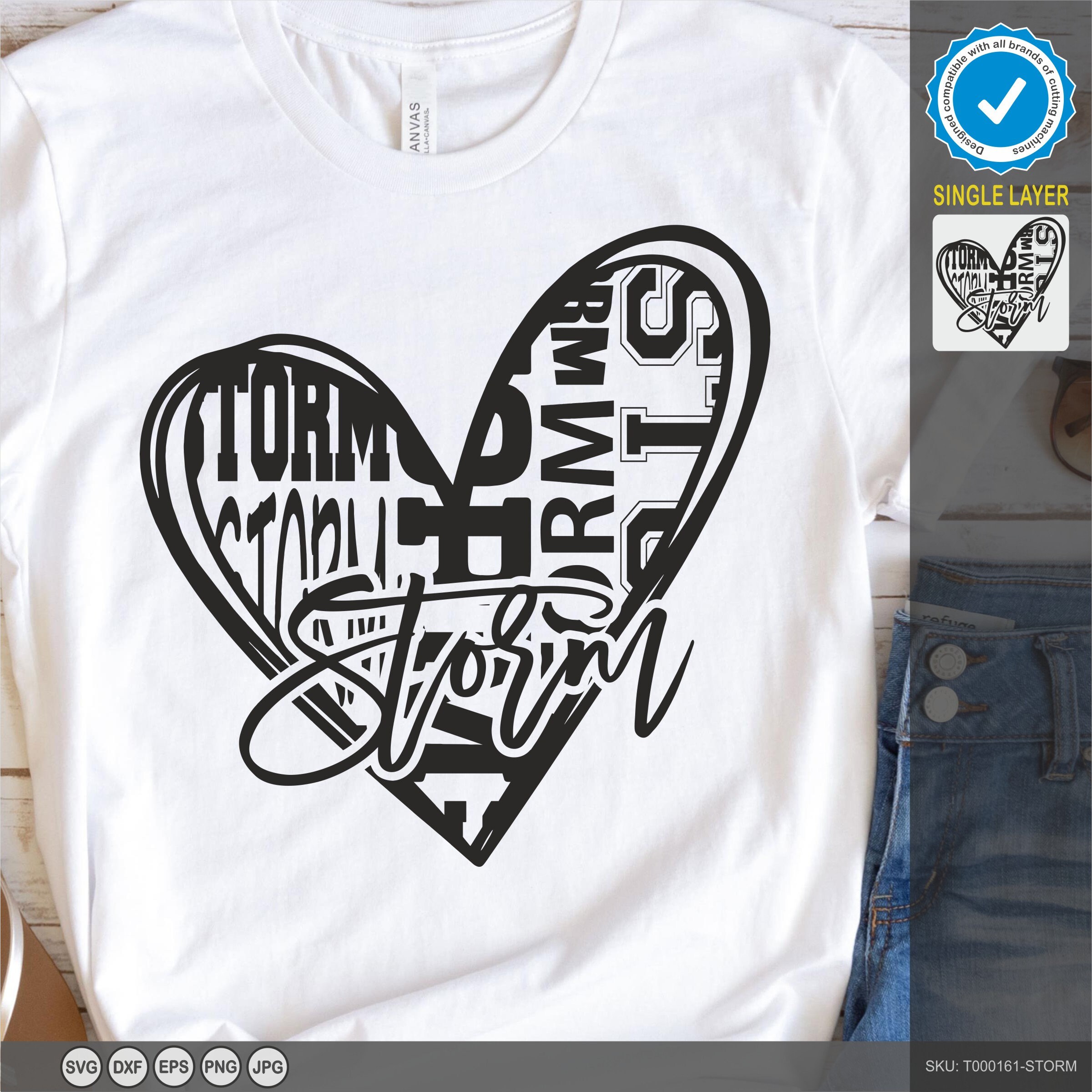 Storm Svg, Storm Typography 4 Sports Svg Mascot Pack, Storm Typography ...