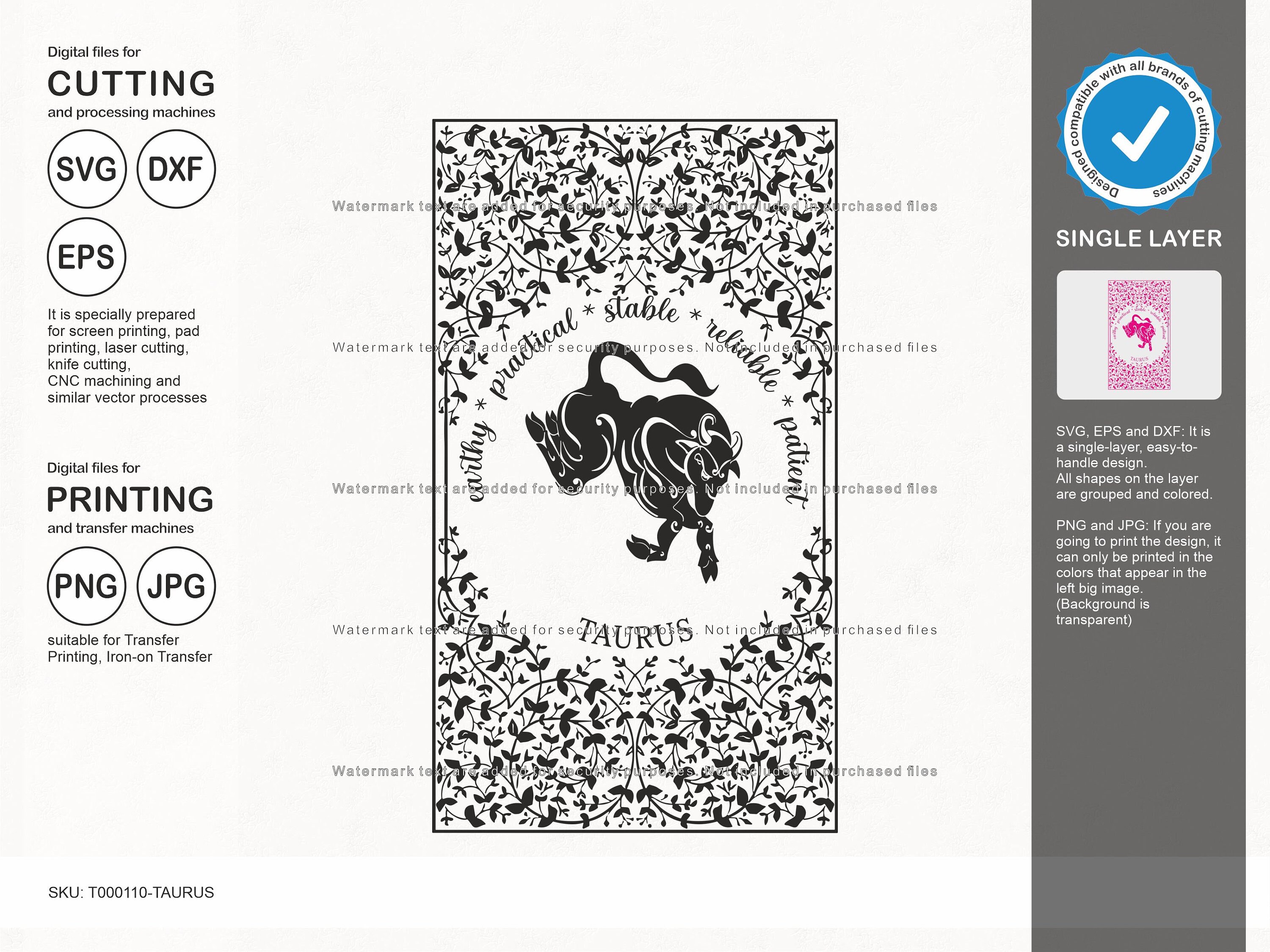 Taurus Svg Bull Zodiac Symbol Svg Taurus Zodiac Sign Svg - Etsy