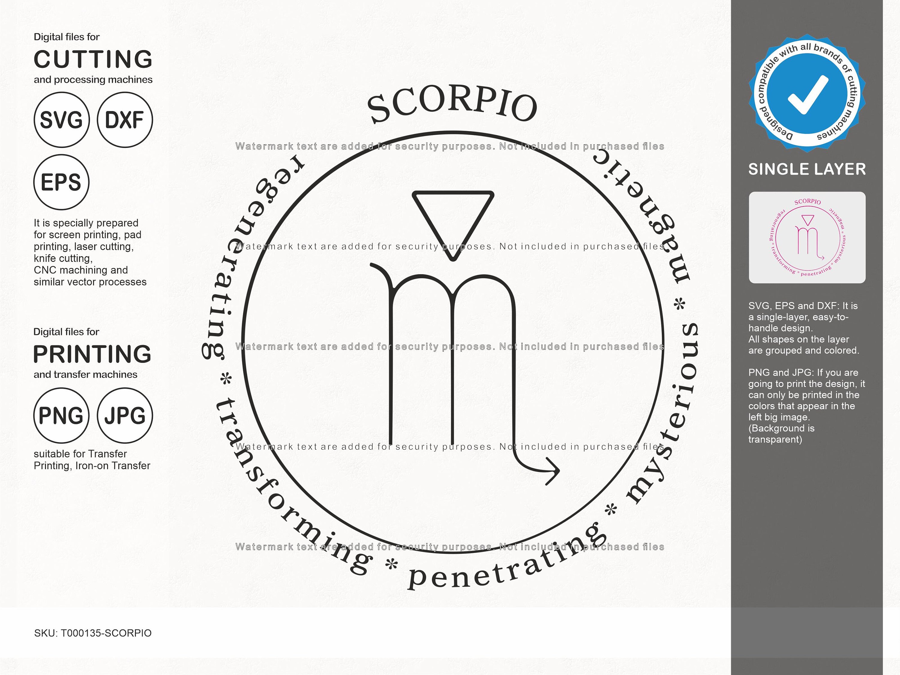 Scorpio Svg, Scorpion Zodiac Symbol Svg, Scorpio Zodiac Sign Svg, 9 ...