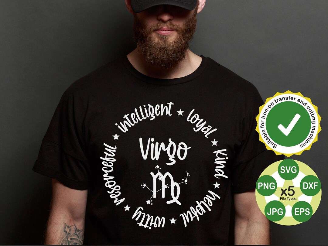 Virgo Svg Horoscope Svg Zodiac Svg Astrological Svg Birth - Etsy