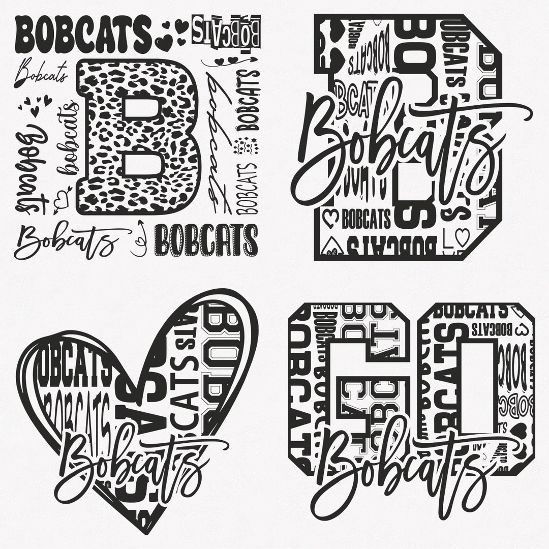 Bobcats Svg, Bobcats Typography 4 Sports Svg Mascot Pack, Bobcats ...