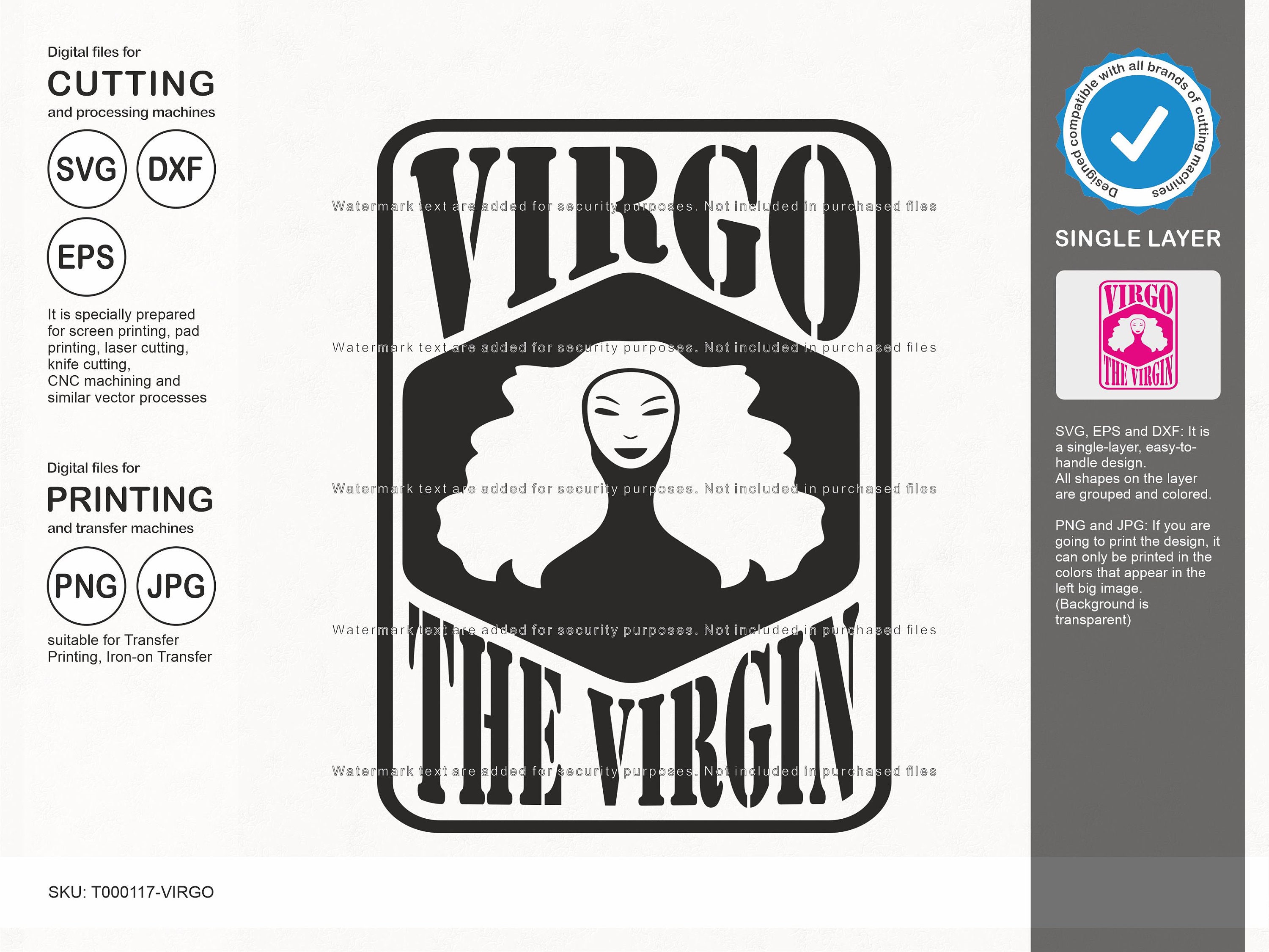Virgo Svg, Virgin Zodiac Symbol Svg, Virgo Zodiac Sign Svg, 9-pack ...