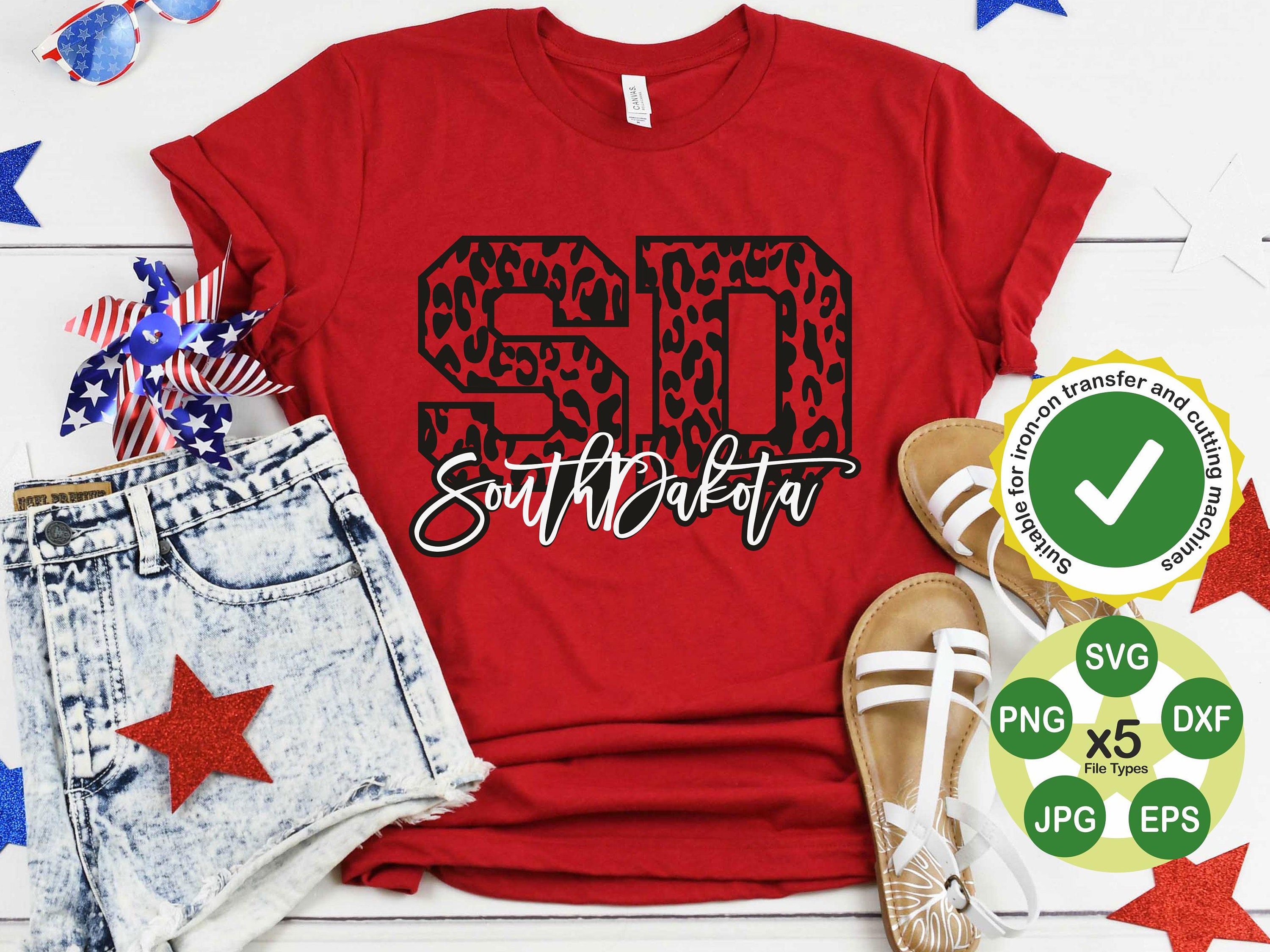 South Dakota Svg, South Dakota State Svg, South Dakota Leopard Svg ...