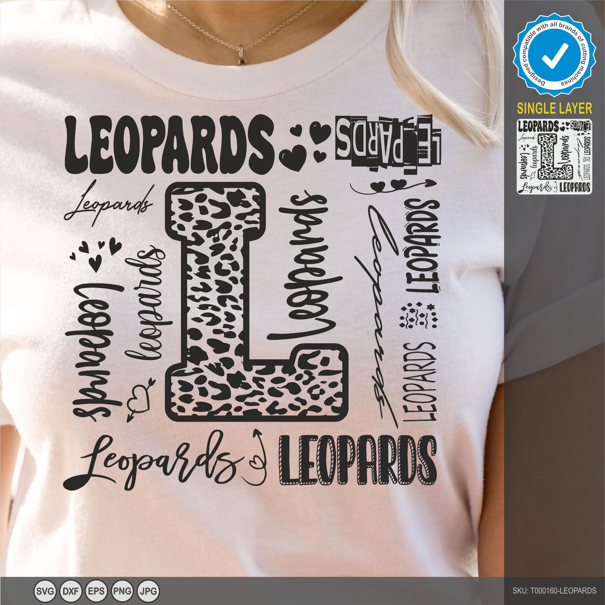 Leopards Svg, Leopards Typography 4 Sports Svg Mascot Pack, Leopards ...