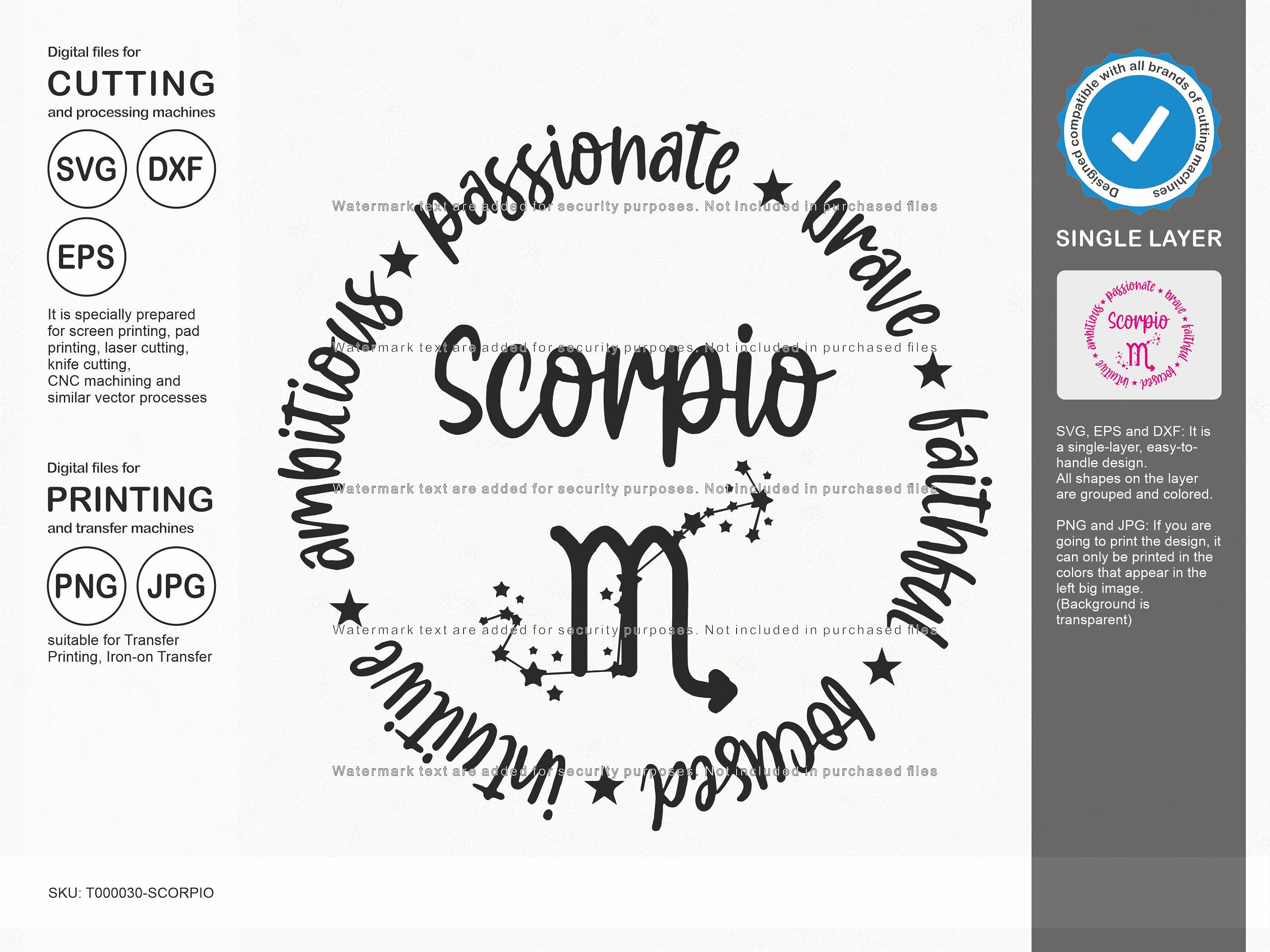 Scorpio Svg Scorpion Zodiac Symbol Svg Scorpio Zodiac Sign - Etsy