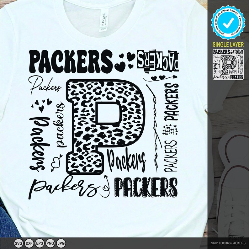 Packers Svg, Packers Typography 4 Sports Svg Mascot Pack, Packers ...