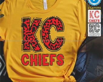 Kc Svg, Chiefs Football Svg Mascot Design, Kc Svg Cut File, Kc Football ...