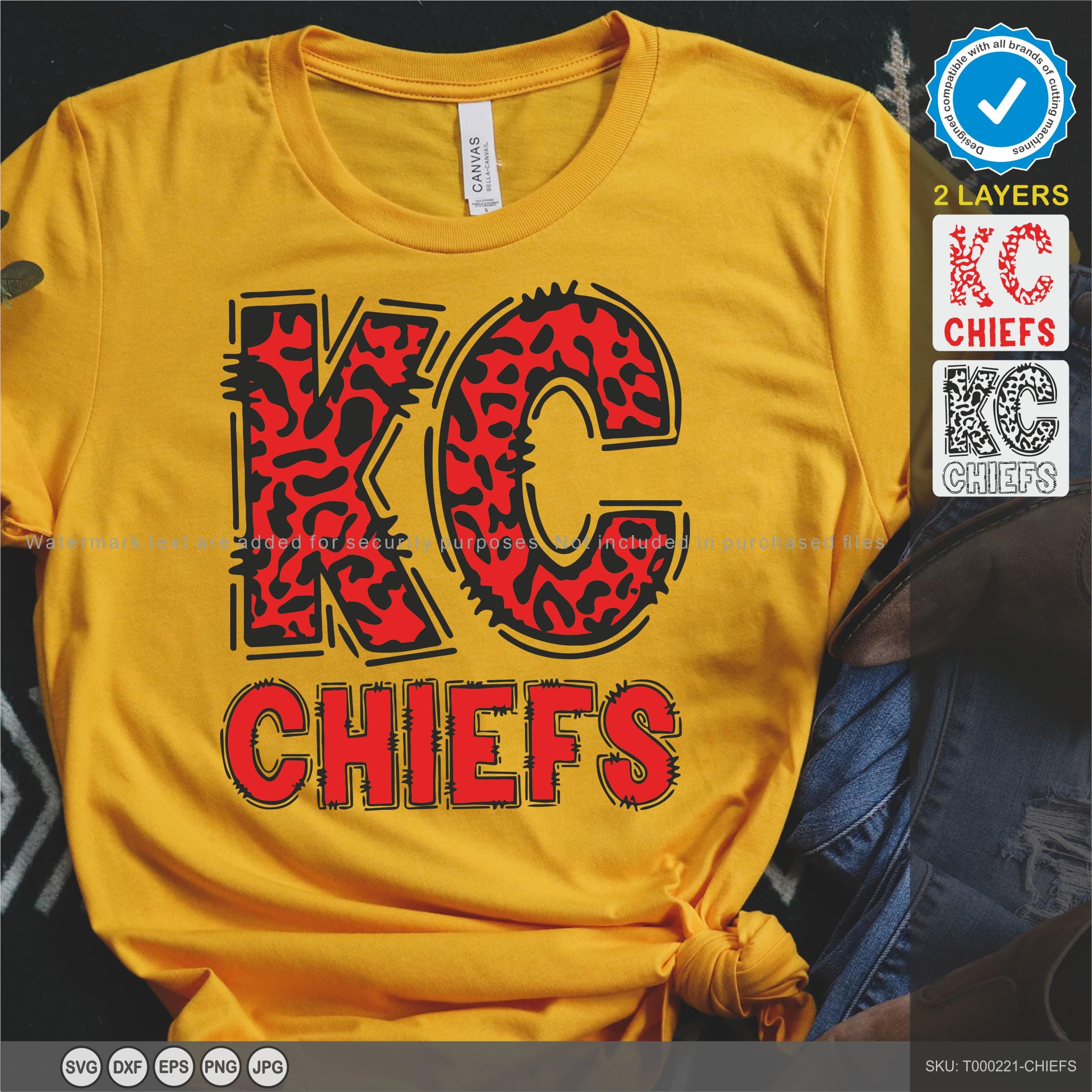 Kc Svg, Chiefs Football Svg Mascot Design, Kc Svg Cut File, Kc Football ...