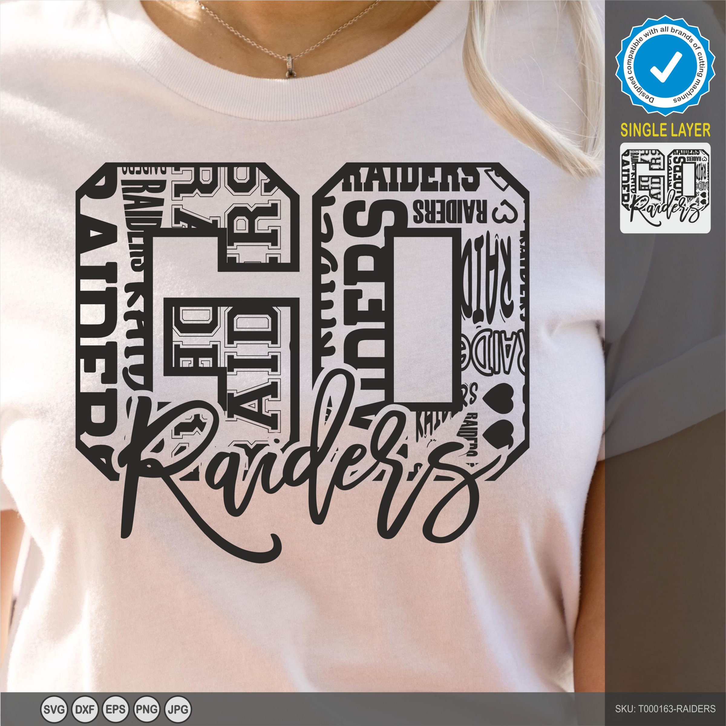 Raiders Svg, Raiders Typography 4 Sports Svg Mascot Pack, Raiders ...