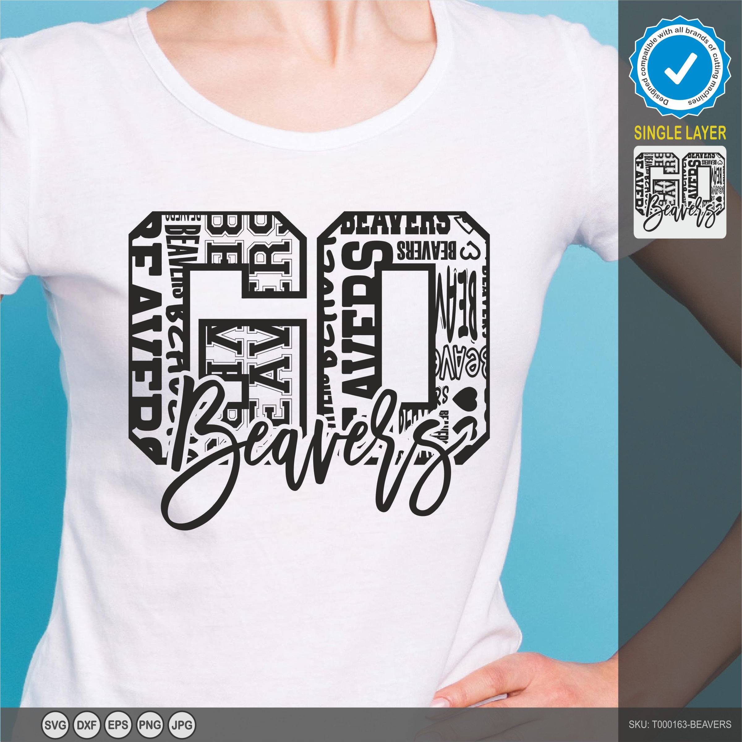 Beavers Svg, Beavers Typography 4 Sports Svg Mascot Pack, Beavers ...