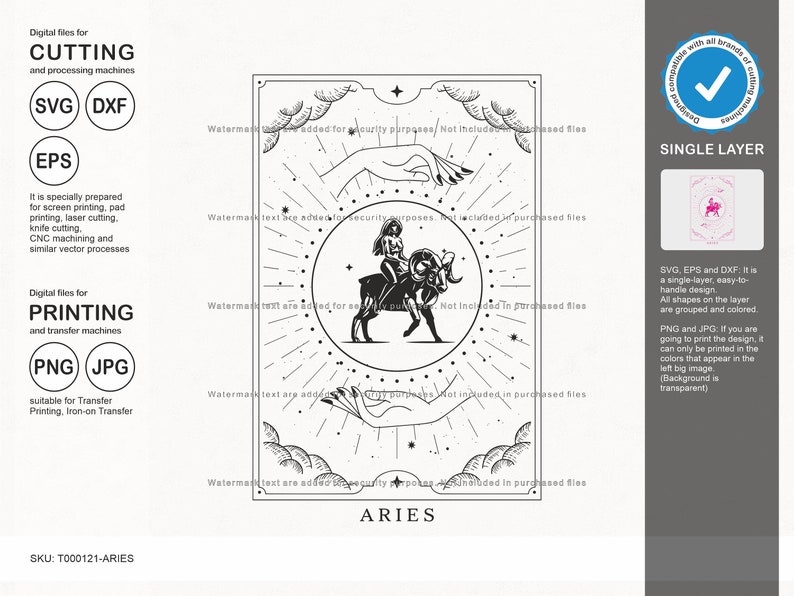 Aries Svg, Ram Zodiac Symbol Svg, Aries Zodiac Sign Svg, 9-pack Aries ...