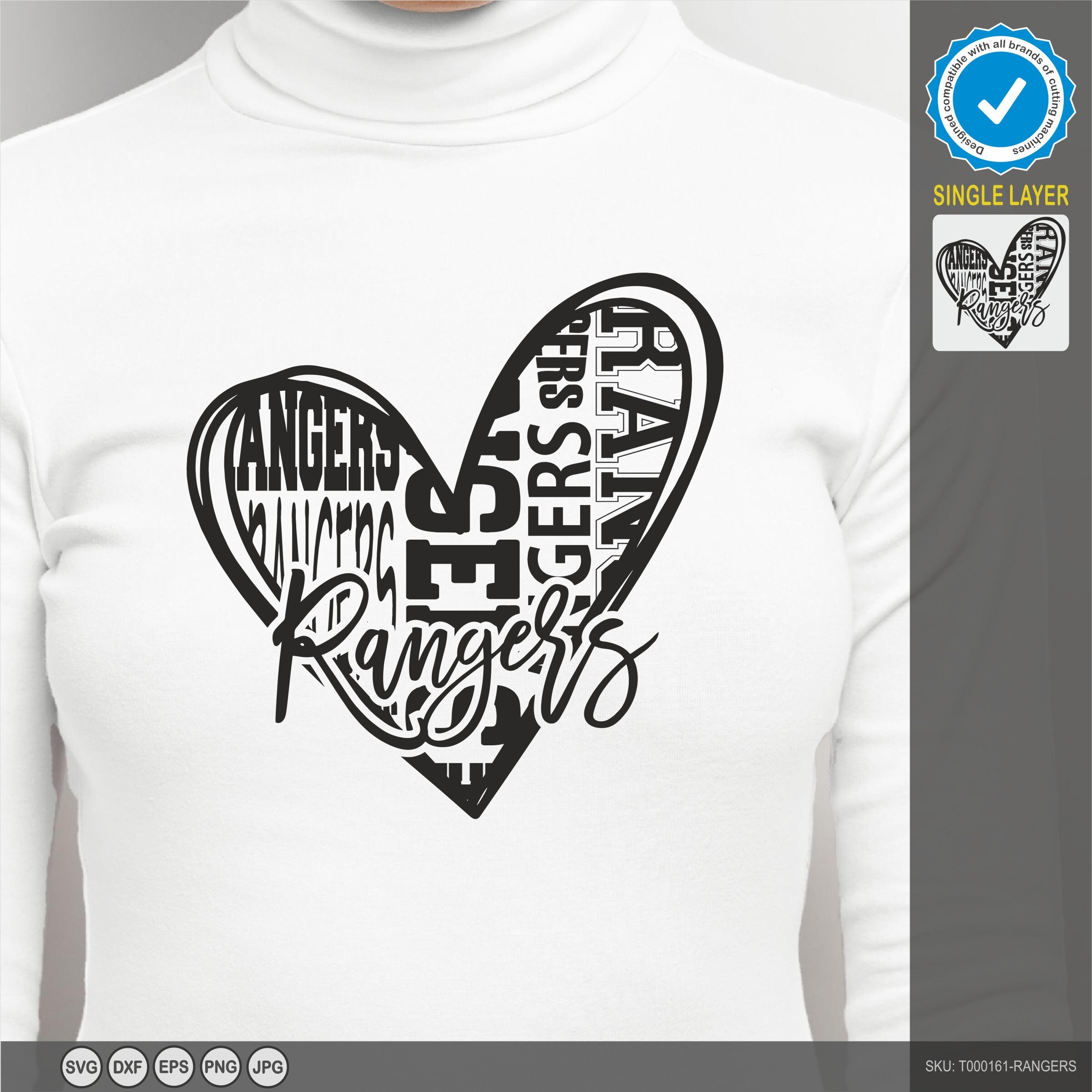 Rangers Svg, Rangers Typography 4 Sports Svg Mascot Pack, Rangers ...