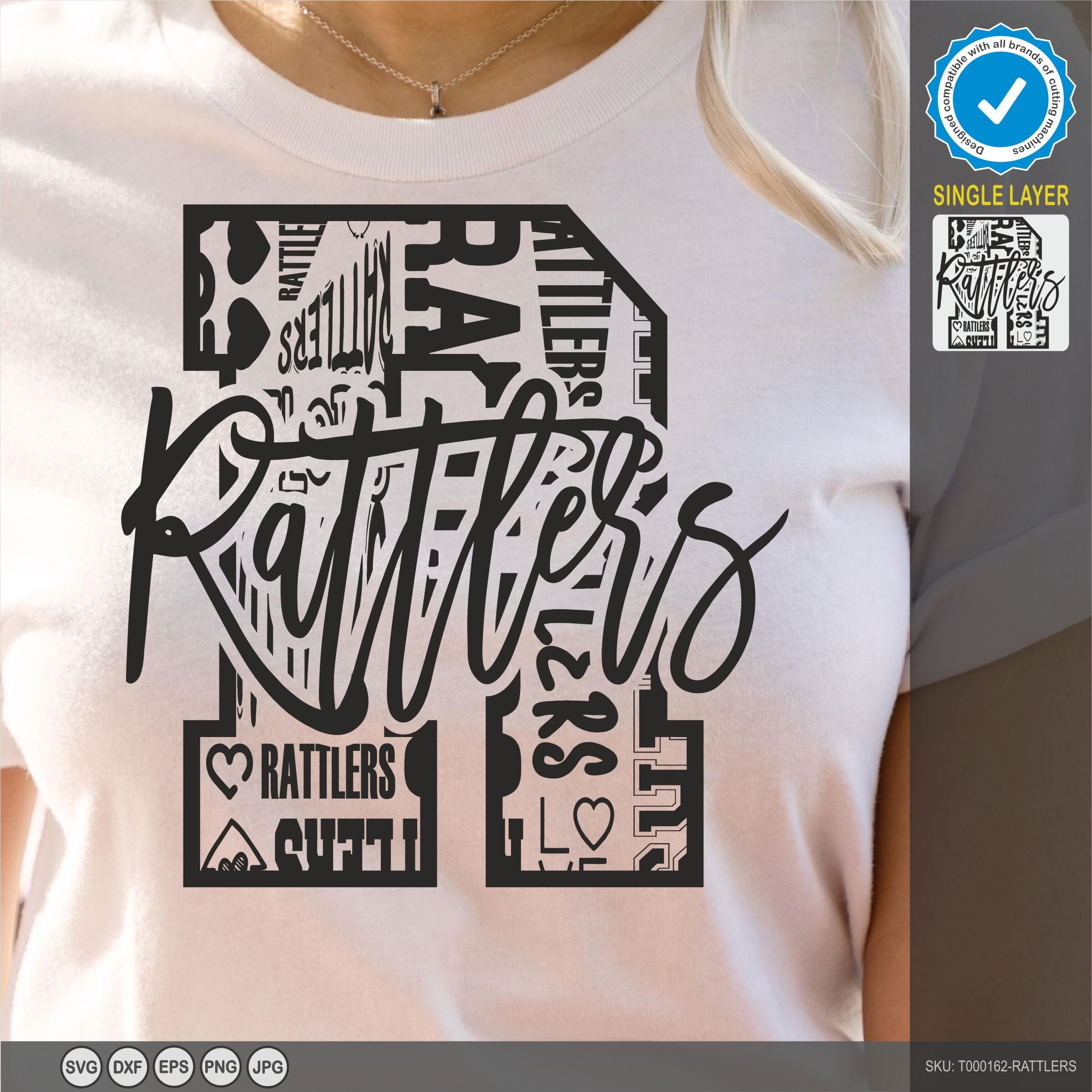 Rattlers Svg, Rattlers Typography 4 Sports Svg Mascot Pack, Rattlers ...