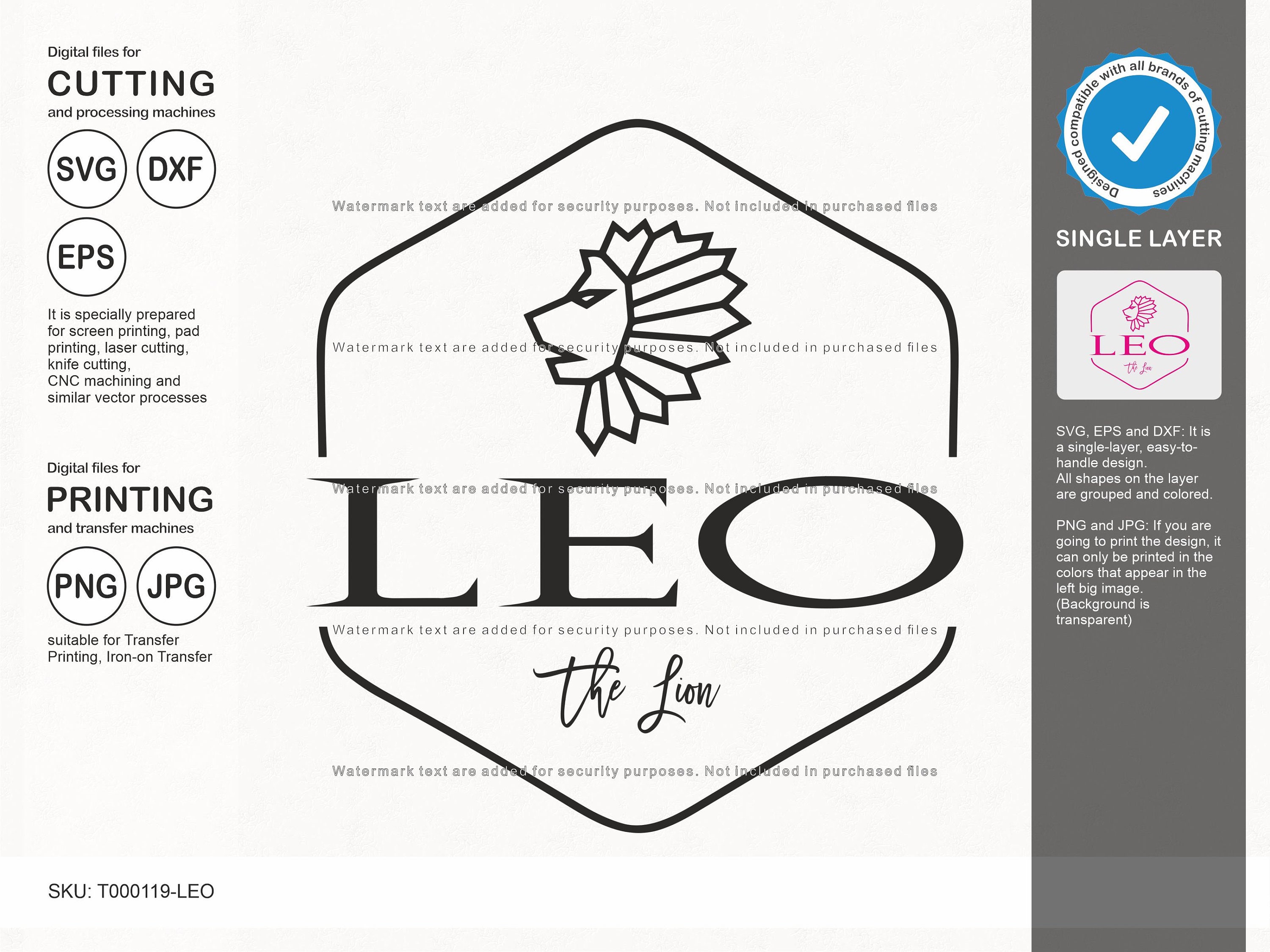 Leo Svg Lion Zodiac Symbol Svg Leo Zodiac Sign Svg 9-pack - Etsy