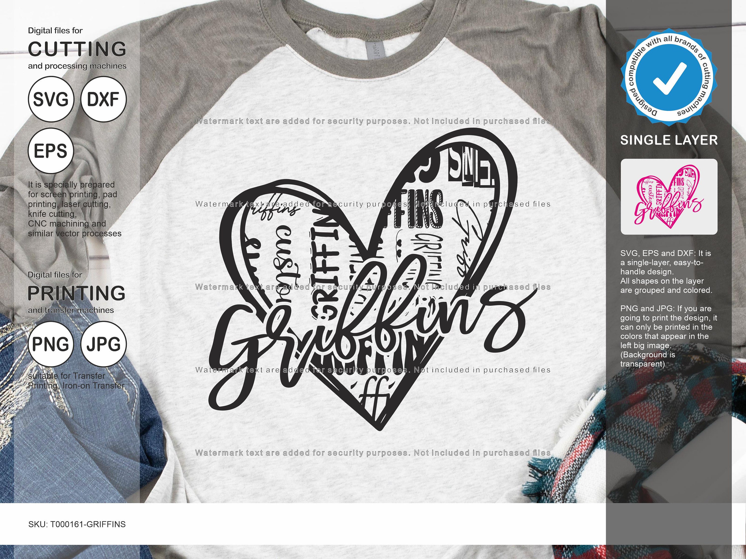 Griffins Svg, Griffins Typography 4 Sports Svg Mascot Pack, Griffins Typography Svg Cut Files ...