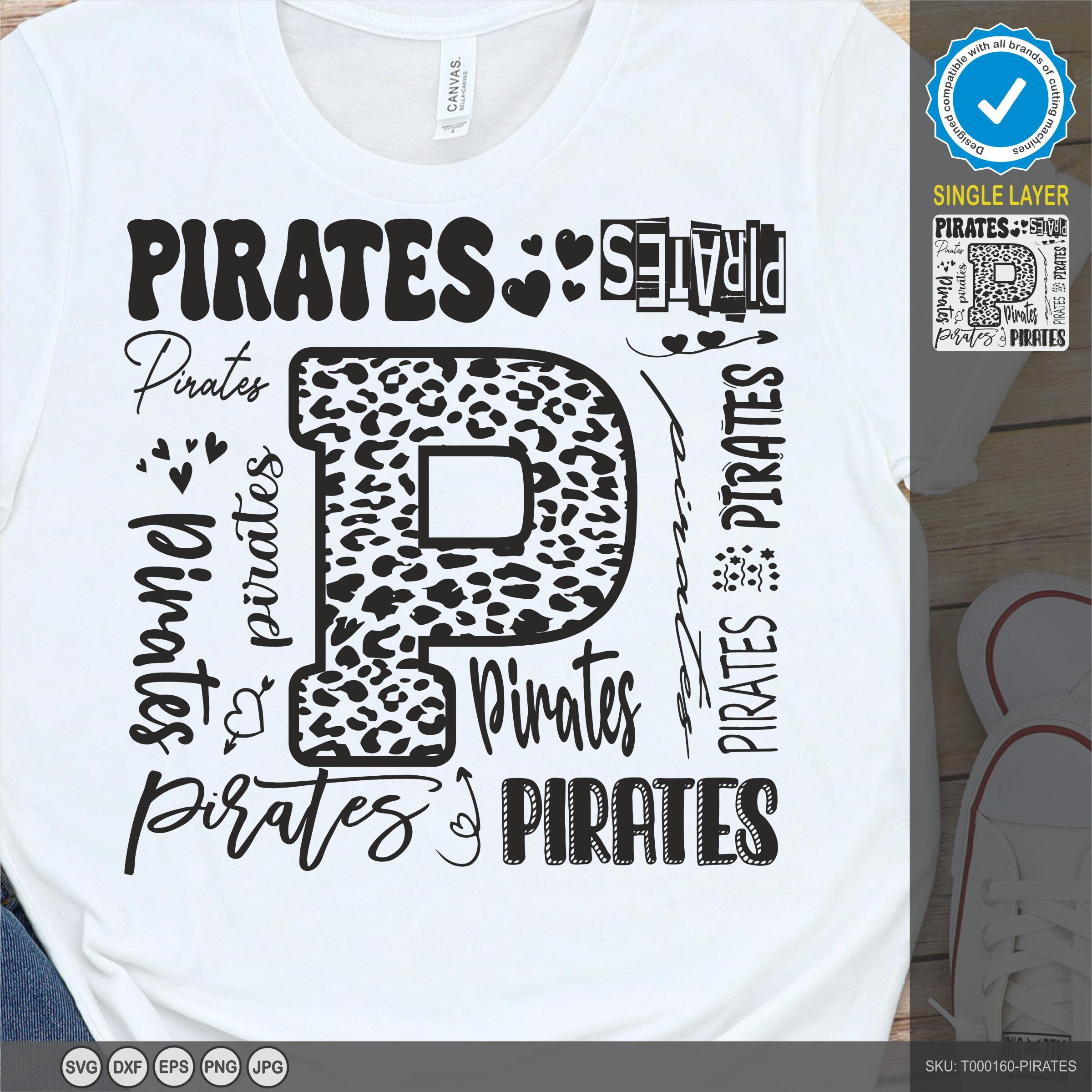 Pirates Svg, Pirates Typography 4 Sports Svg Mascot Pack, Pirates ...