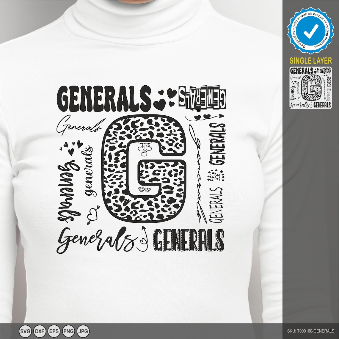 Generals Svg, Generals Typography 4 Sports Svg Mascot Pack, Generals ...