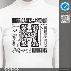 Hurricanes Svg, Hurricanes Typography 4 Sports Svg Mascot Pack ...